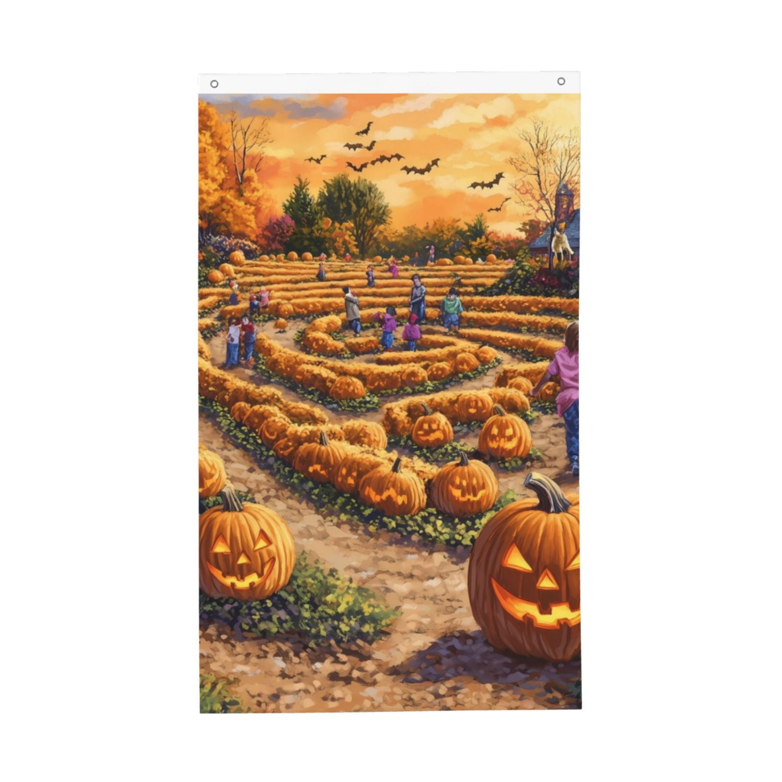Halloween House Flags, Halloween Pumpkin Garden Halloween Decor Double ...
