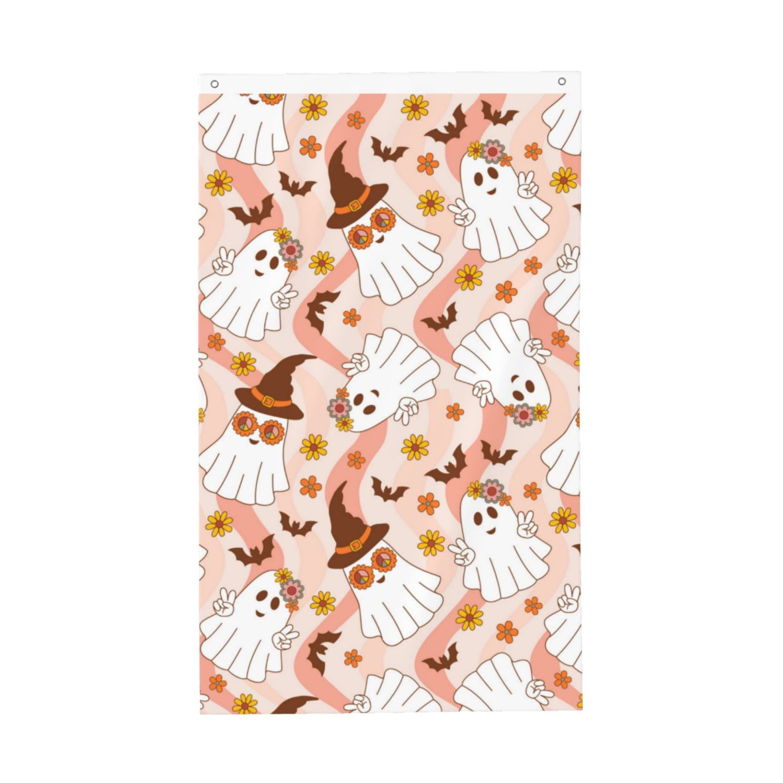 Halloween House Flags, cartoon cute ghost halloween Halloween Decor ...