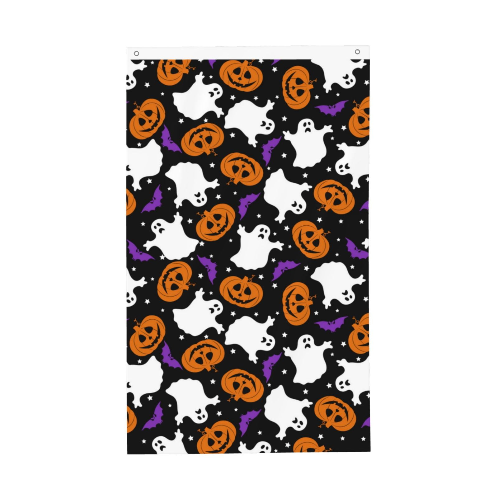 Halloween House Flags, halloween ghosts pumpkins Halloween Decor Double ...