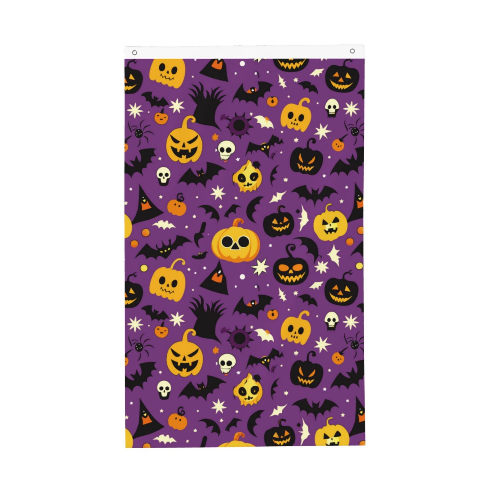 Halloween House Flags, halloween purple background pumpkins Halloween ...