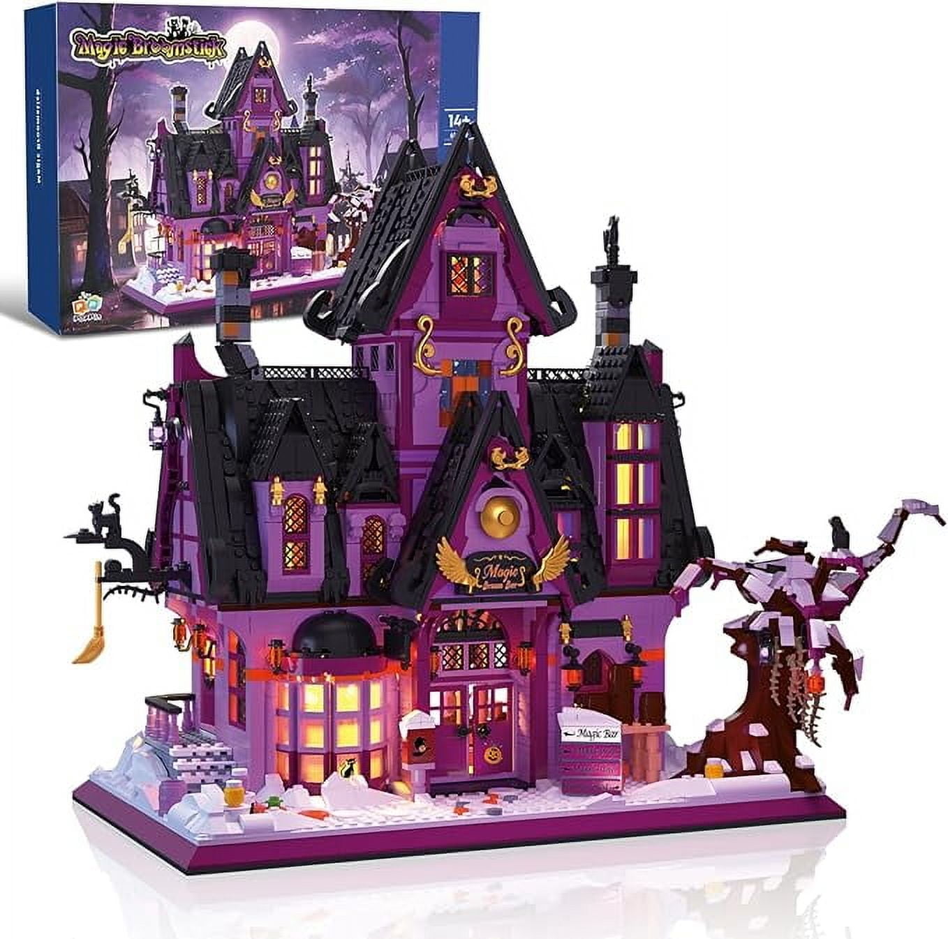 Halloween House Set Mini Building Blocks for Adults with Light, Complex ...