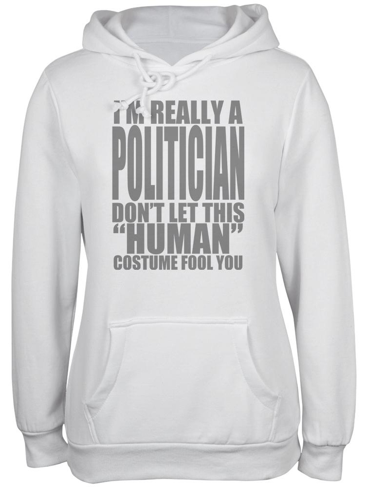 Halloween Human Politician Costume Juniors Soft Hoodie - Walmart.com