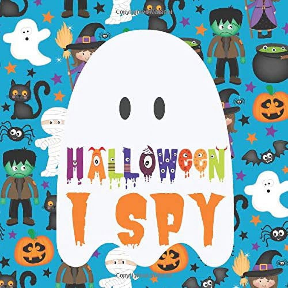 Pre-Owned Halloween I Spy: Fun Interactive Guessing Game Book for Young ...