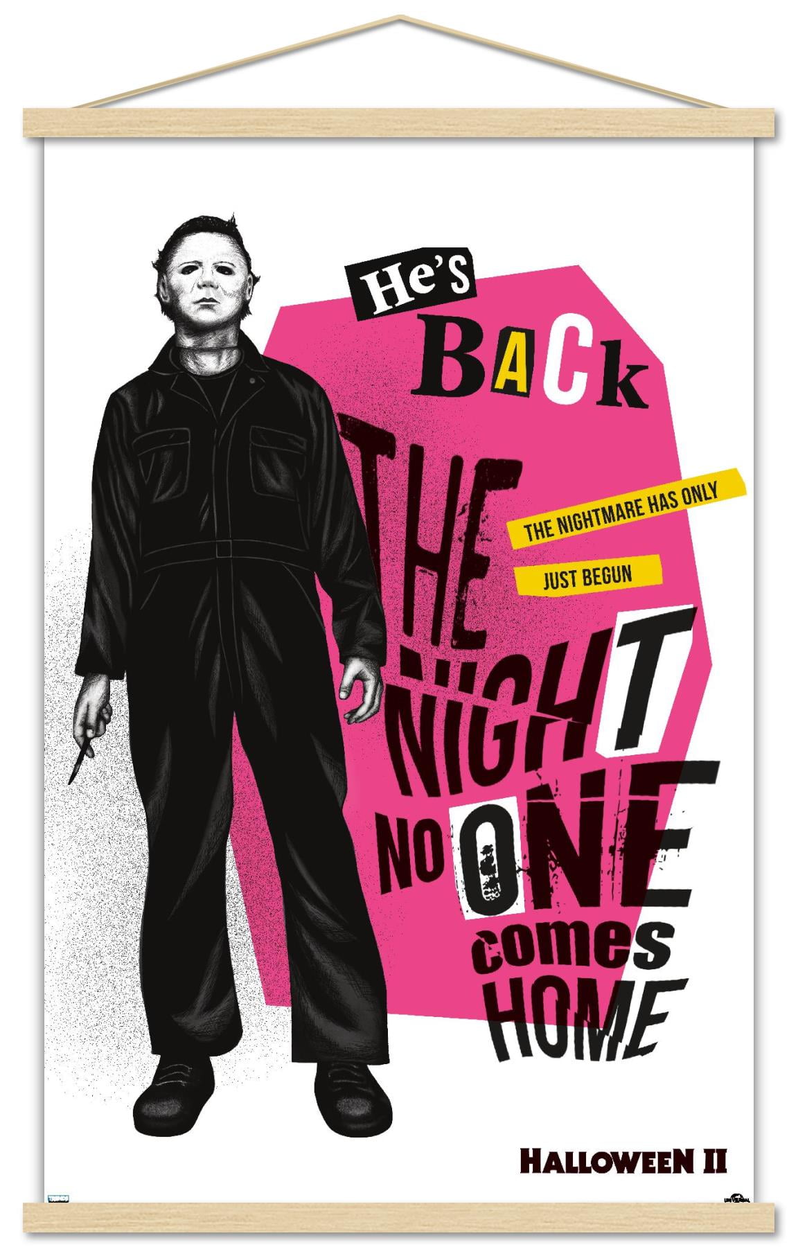 Halloween II - He's Back Wall Poster with Magnetic Frame, 22.375" x 34 ...