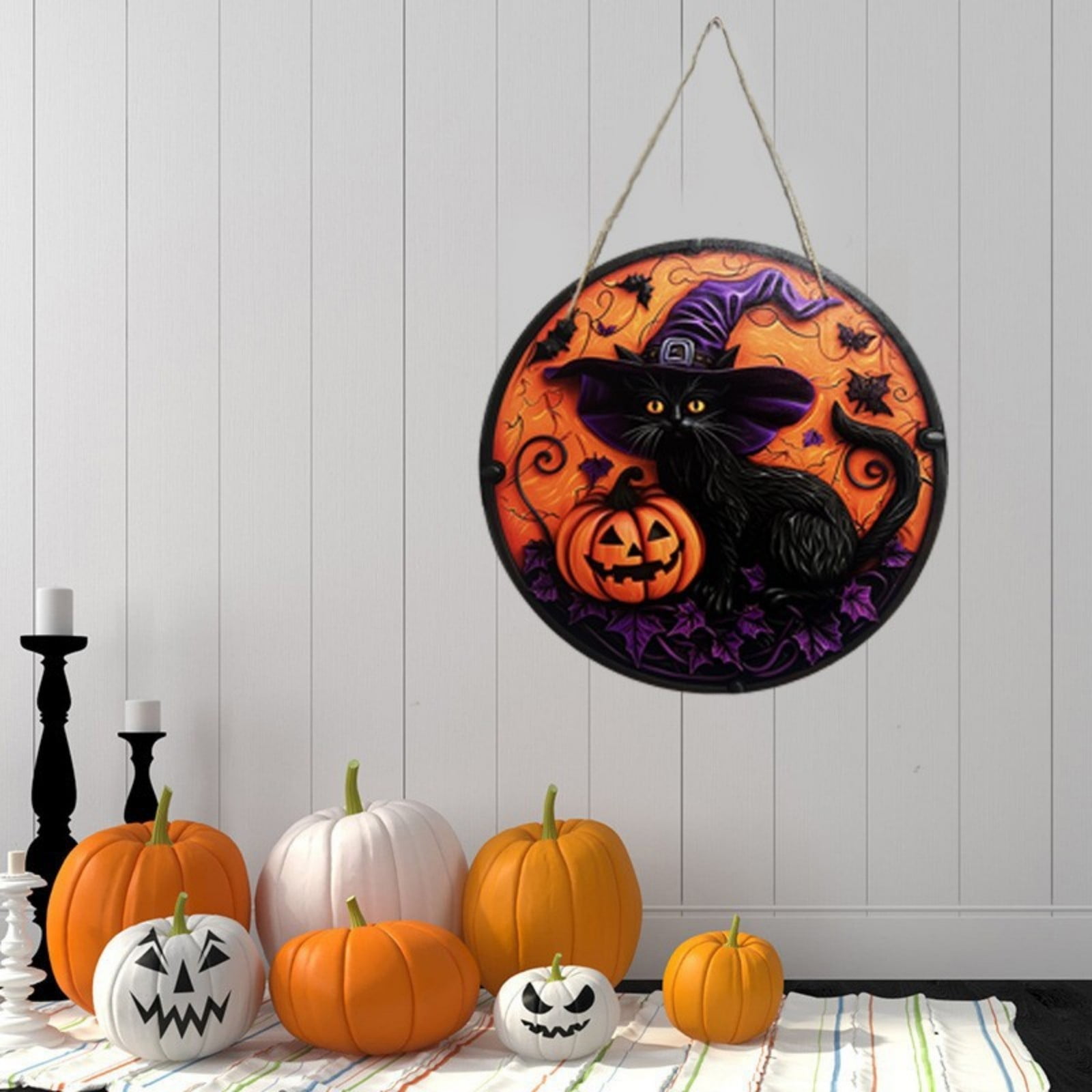 Halloween Indoor decor, Halloween Door Sign Decorations, Wood Material ...