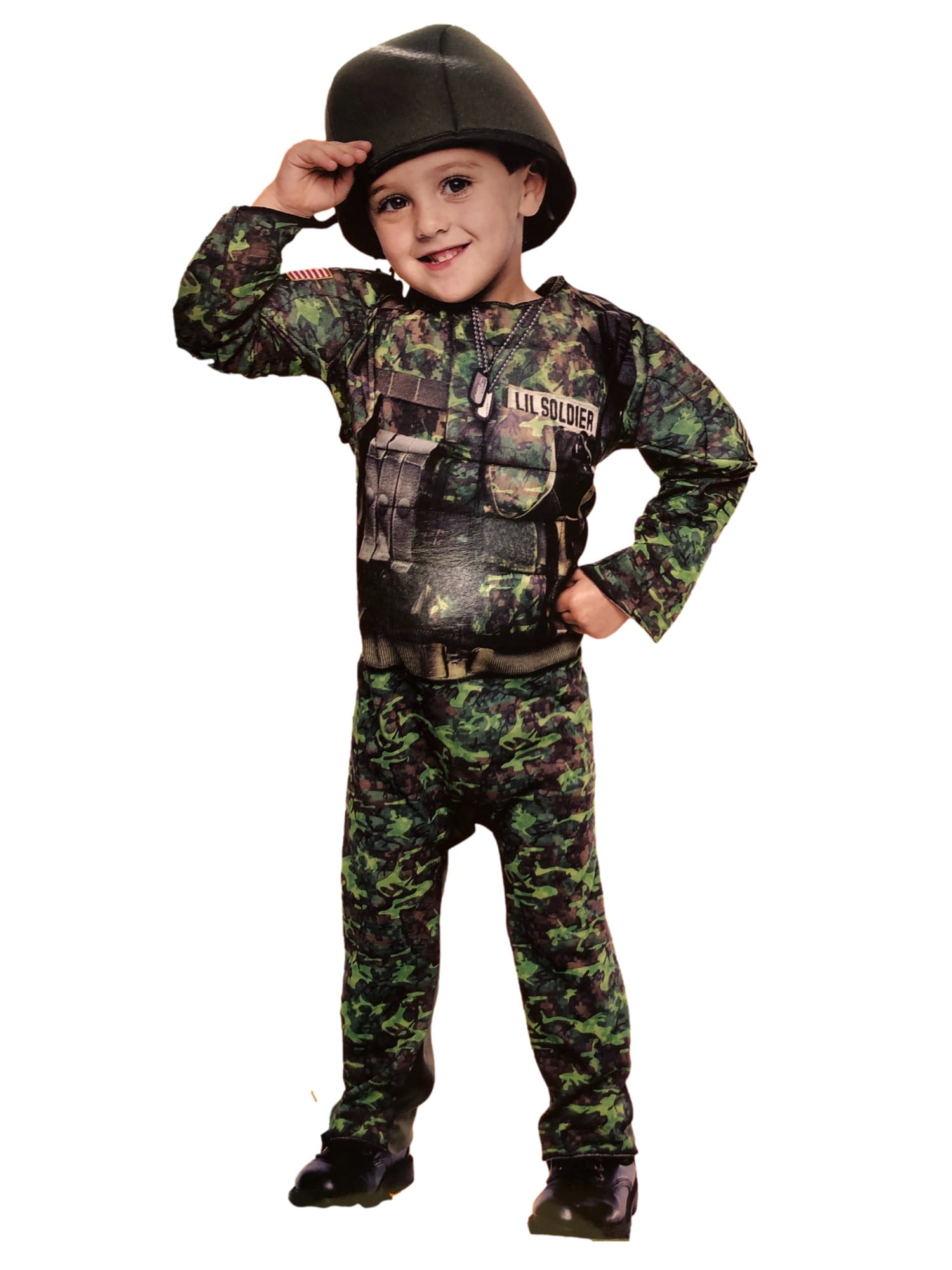 Halloween Infant Boys Muscle Chest Li'l Soldier Halloween Costume 3T-4T ...