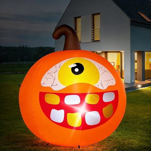 Halloween Inflatables Pumpkin Decorations Outdoor - 4 FT Inflatable ...