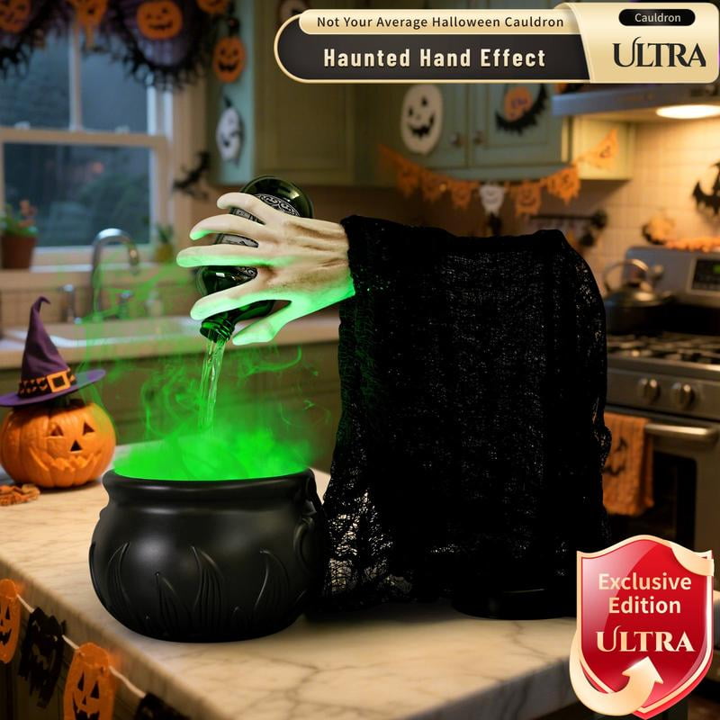 Halloween Interior Decorations - Halloween Decorative Cauldron with ...