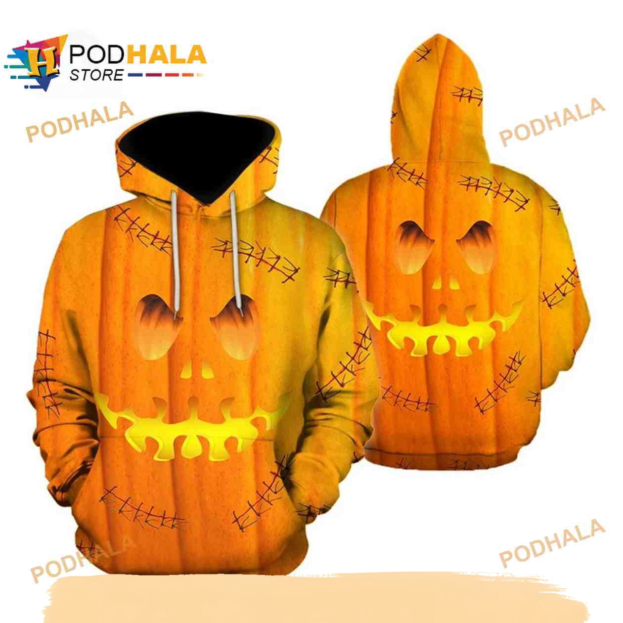 Halloween Is Coming Fire Scary Face All Over Print For Tee T-Shirt 3D ...