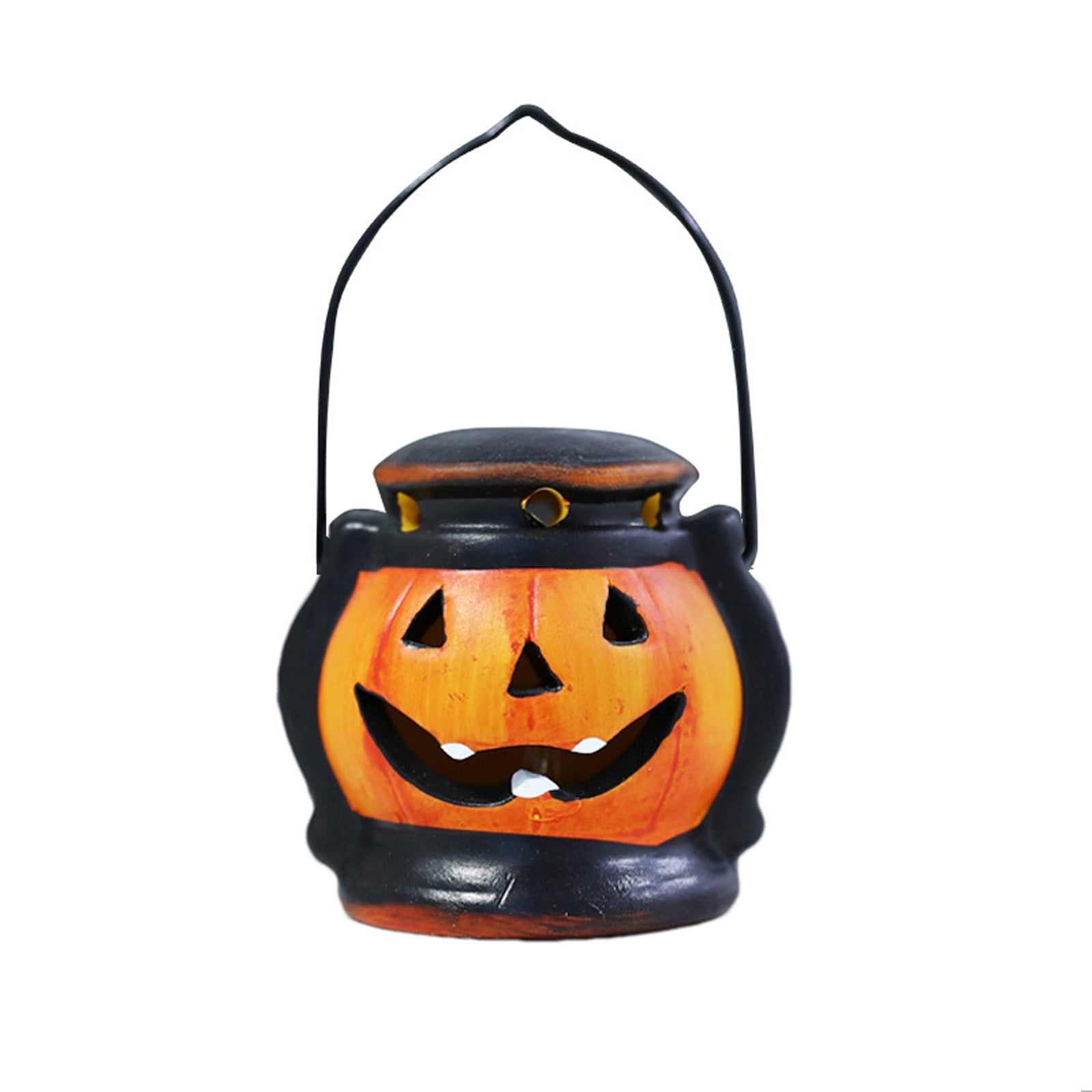 Halloween Jack-O-Lantern Lights, Cute Pumpkin Statue Decor with LED ...