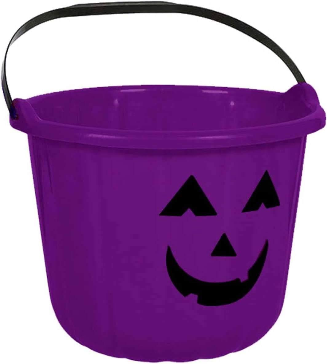 Halloween Jack-O-Lantern Trick or Treat Pail Bucket - Candy Gift Basket ...