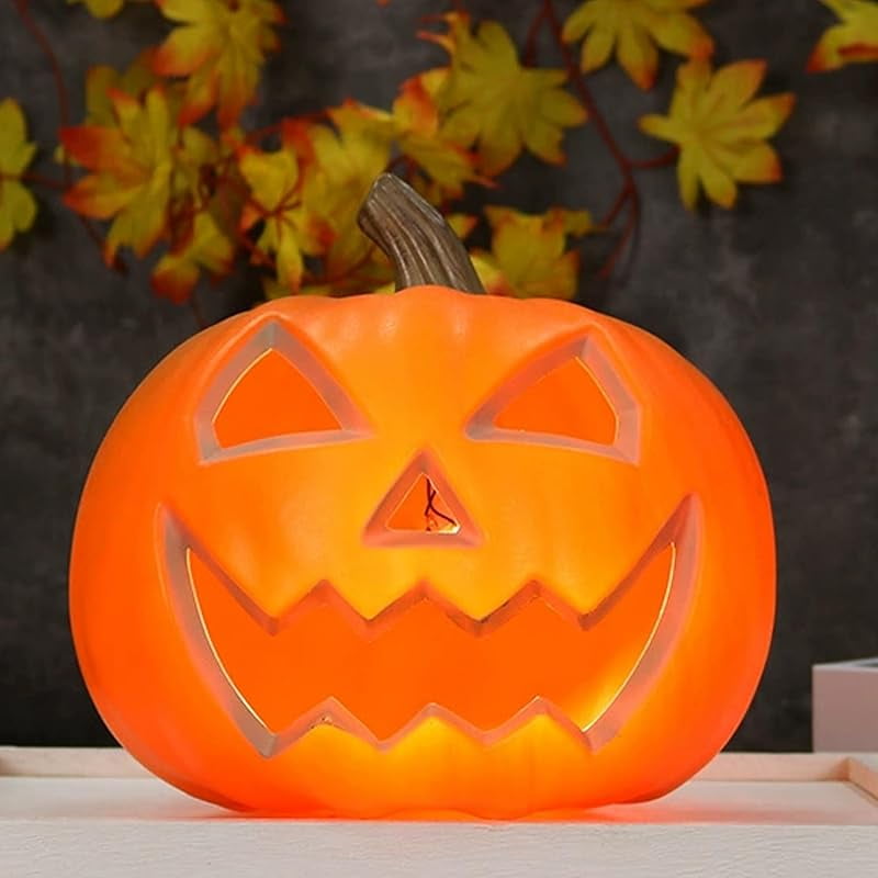 Halloween Jack-o'-Lantern Blow Mold Jumbo LED Lighted Pumpkin, Battery ...
