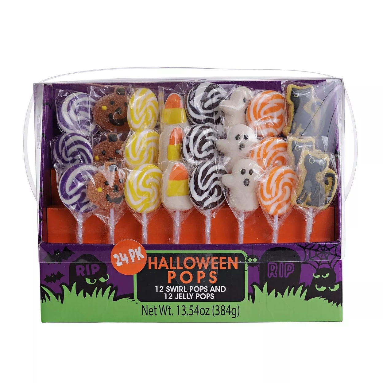 Halloween Jelly and Swirl Pops 13.54 Ounce (24 Count) - Walmart.com