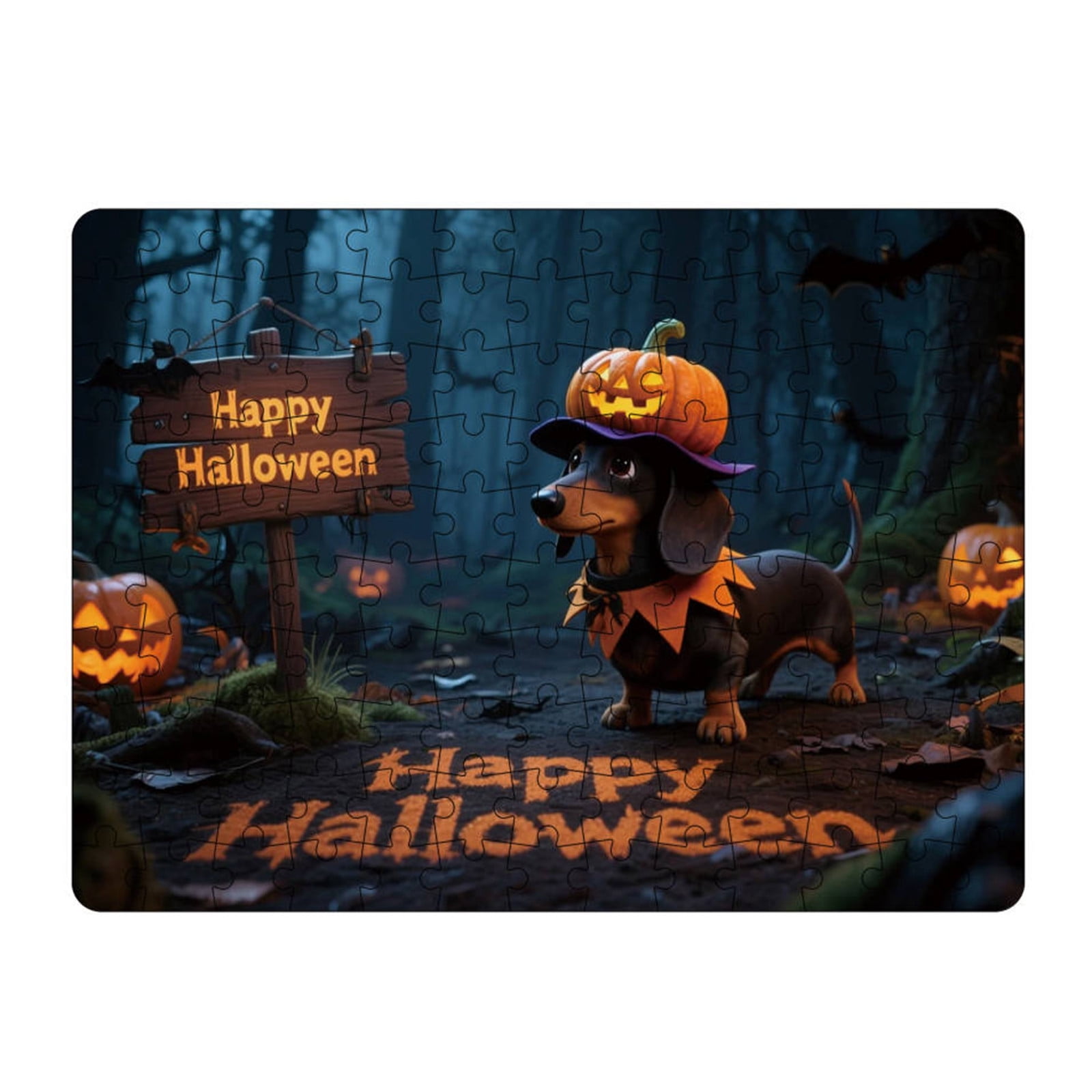Halloween Jigsaw Puzzles 130PC 21*30cm 130PC Board Games for Kids 6-8 ...