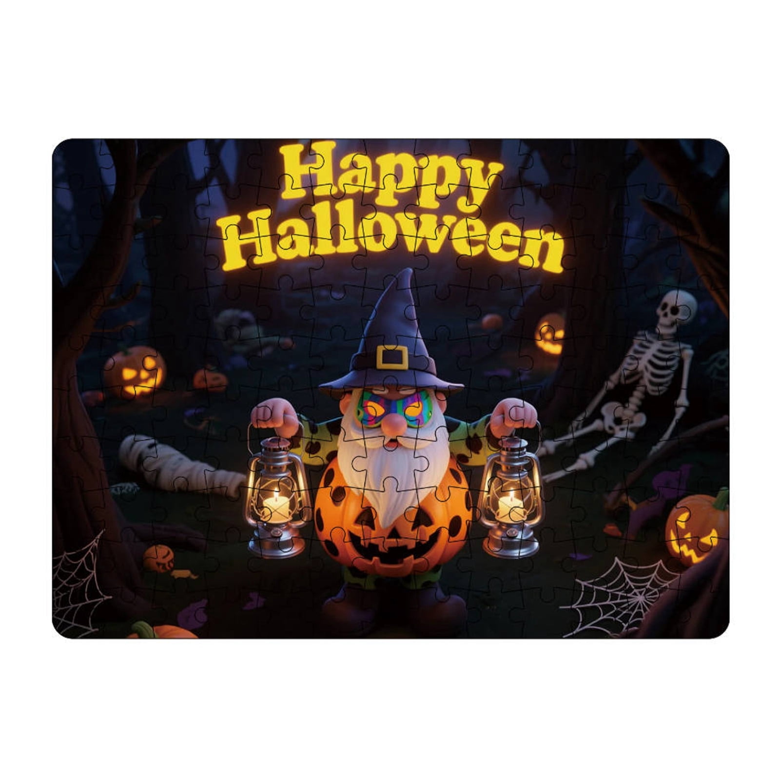 Halloween Jigsaw Puzzles 130PC 21*30cm 130PC Board Games for Kids 6-8 ...