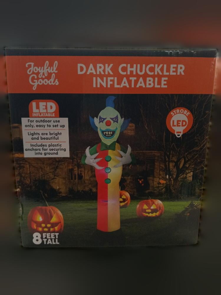 Halloween Joyful Goods Dark Chuckler Inflatable 8ft Tall - Walmart ...