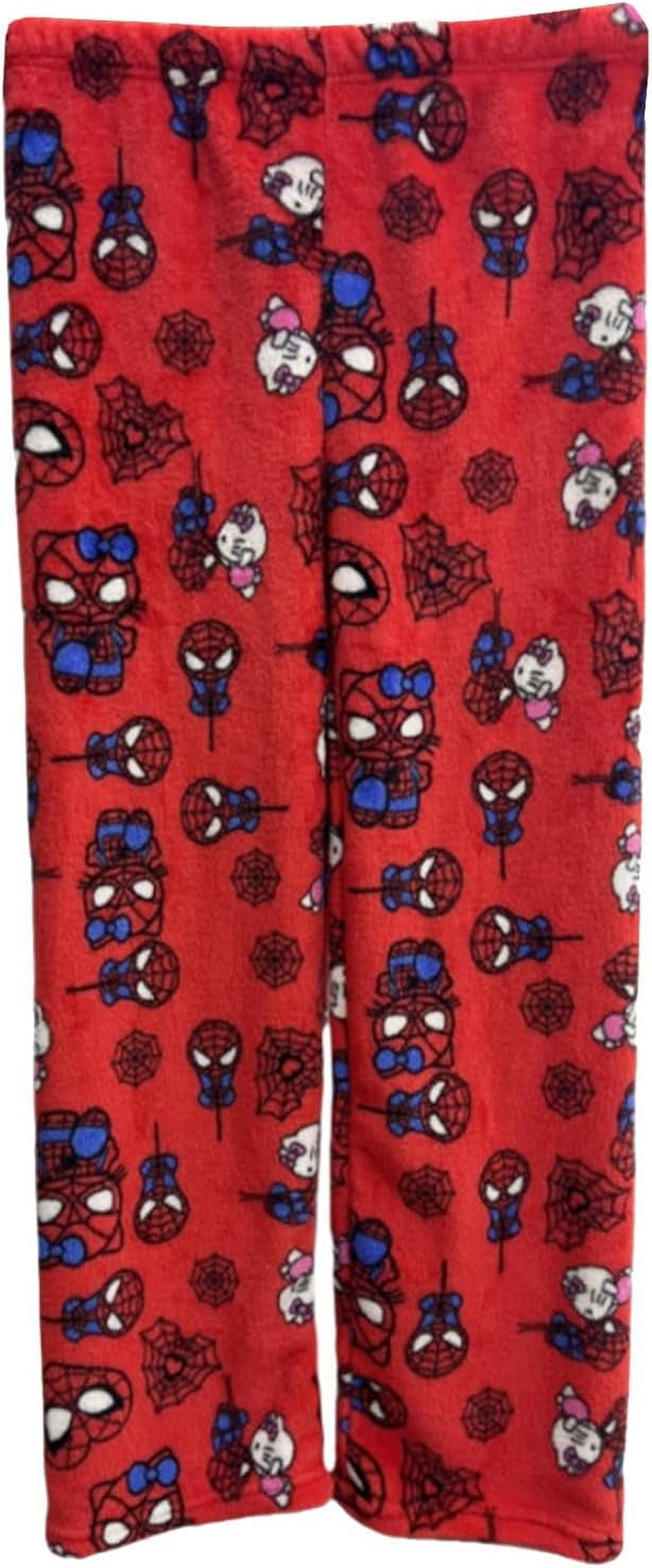 Halloween Kawaii Pajamas Pants Flannel Casual Sleep Spider Pajama Pants ...