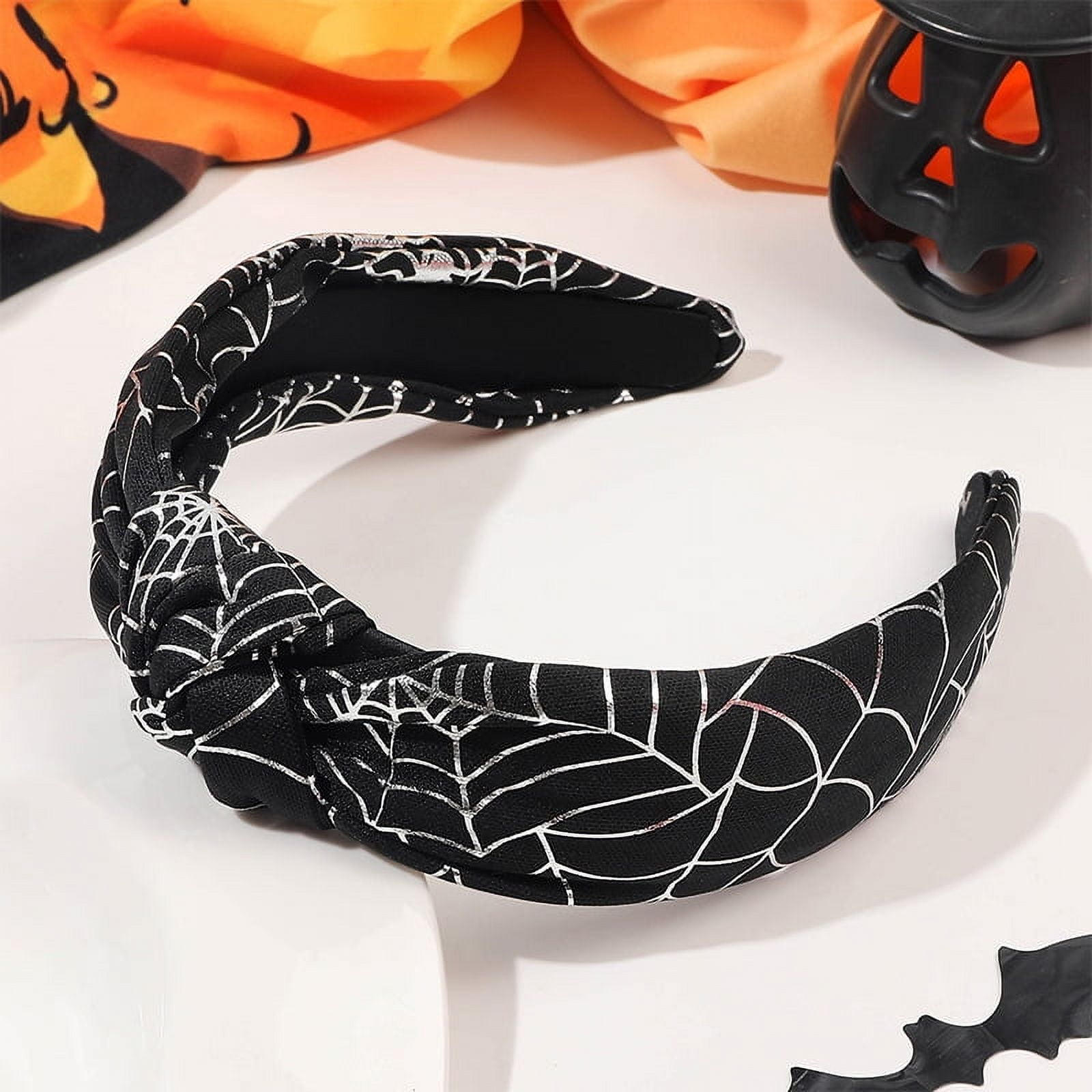 Halloween Knotted Headband, Ghost Spider Headbands, Halloween Hair Bows ...