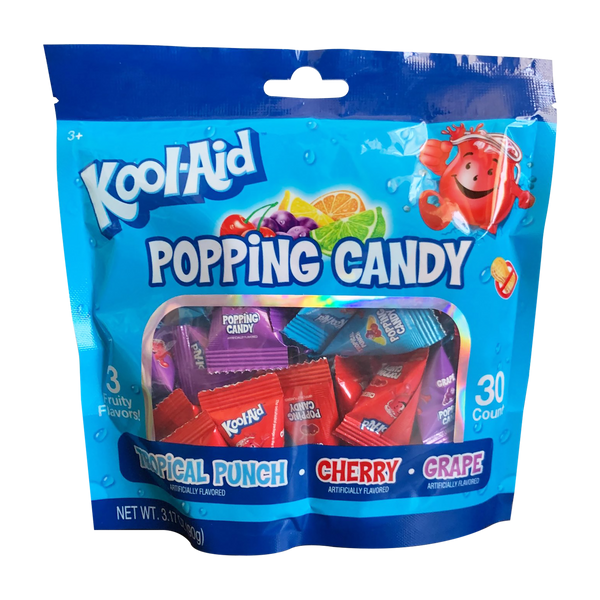 Kool-Aid Popping Candy, Individual Packets of Tropical Punch, Cherry ...