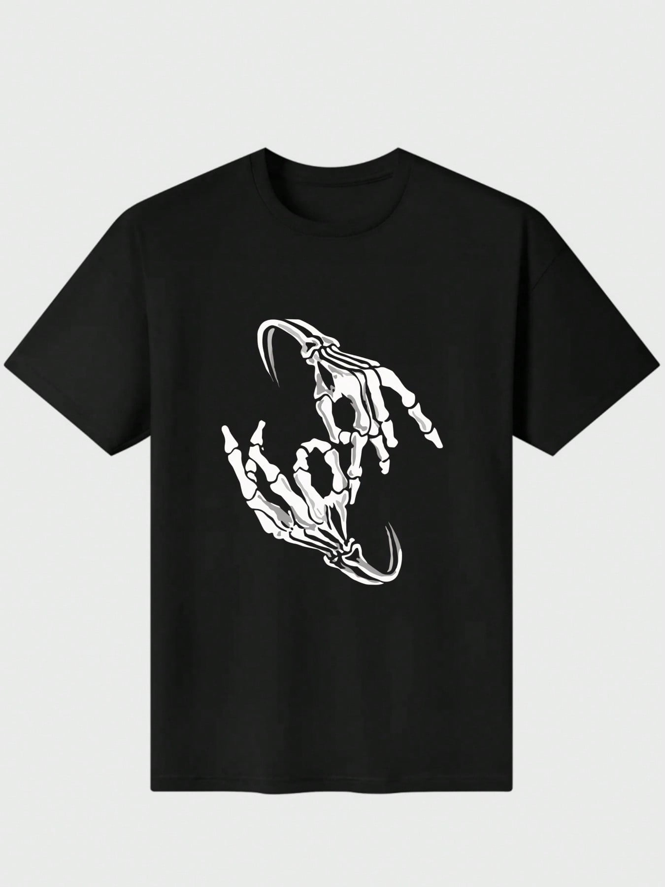 Halloween Korn Band Skeleton Sign Bone Logo Casual Digital Print 220g ...