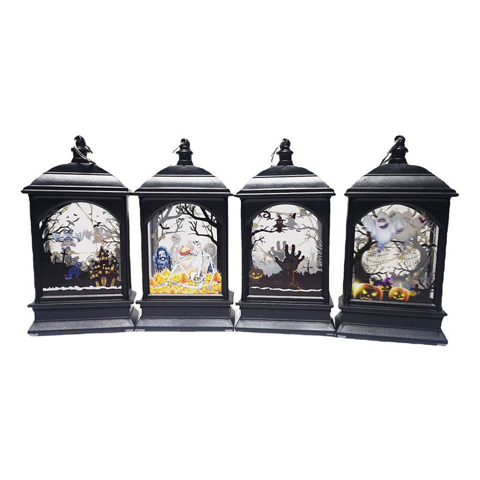 Halloween LED Light Candlestick Lamp Wind Lantern Tricky Decoration ...