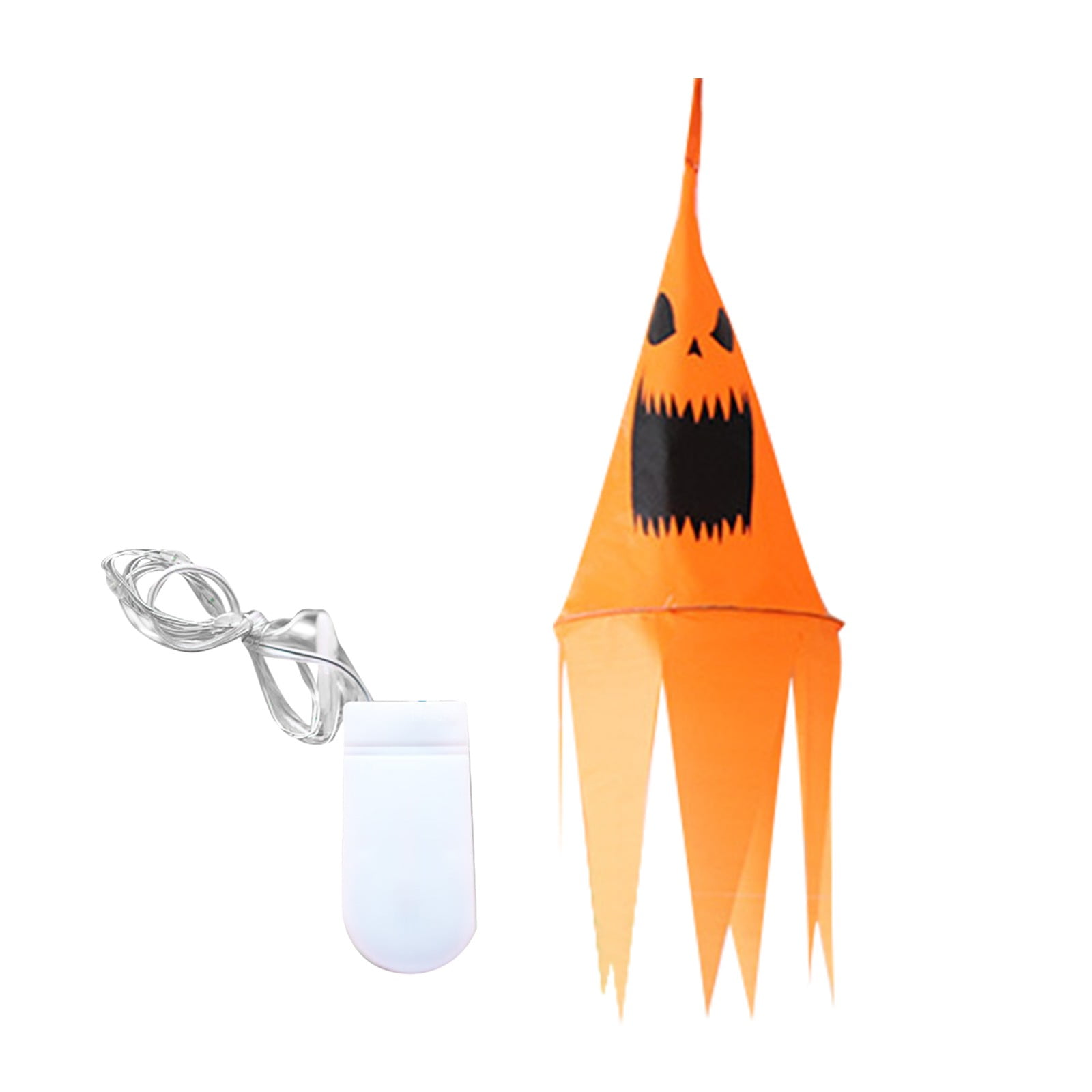 Halloween LED Lights Hanging Ghost Lamp with Witch Hat Operated ...