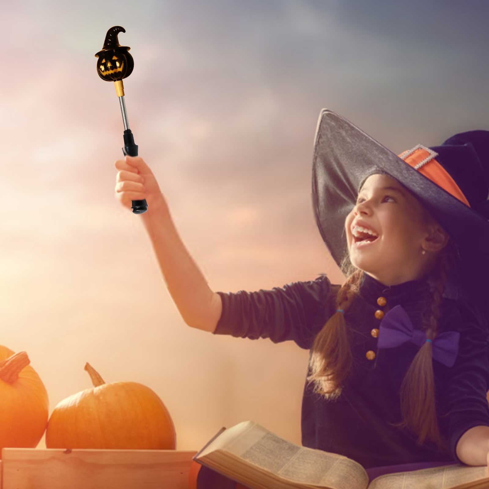 Halloween LED Wand, Spooky Sound Effects, Battery Operated Night Light ...