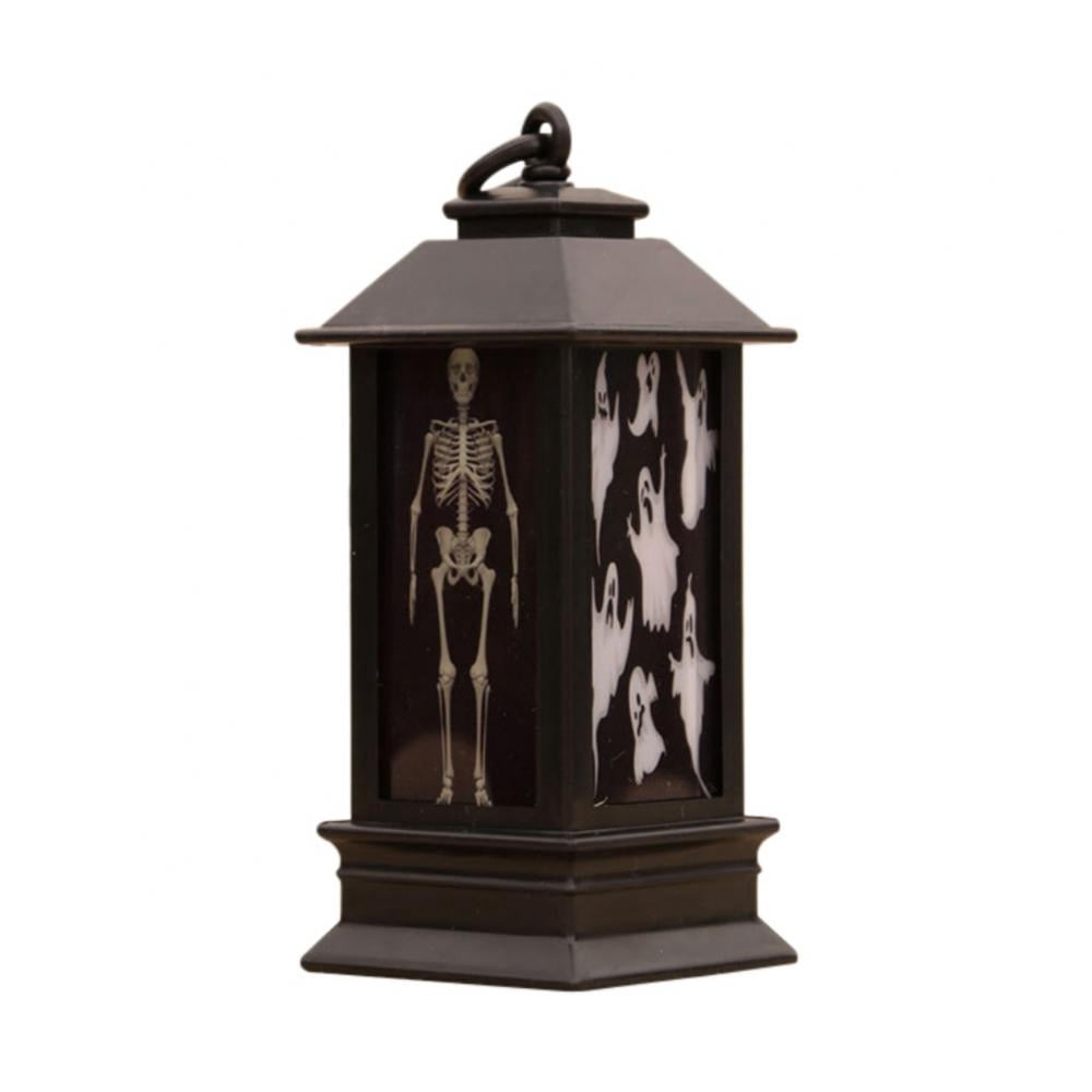 Halloween Lanterns, Vintage Flameless Timer Hanging Candle Lantern ...