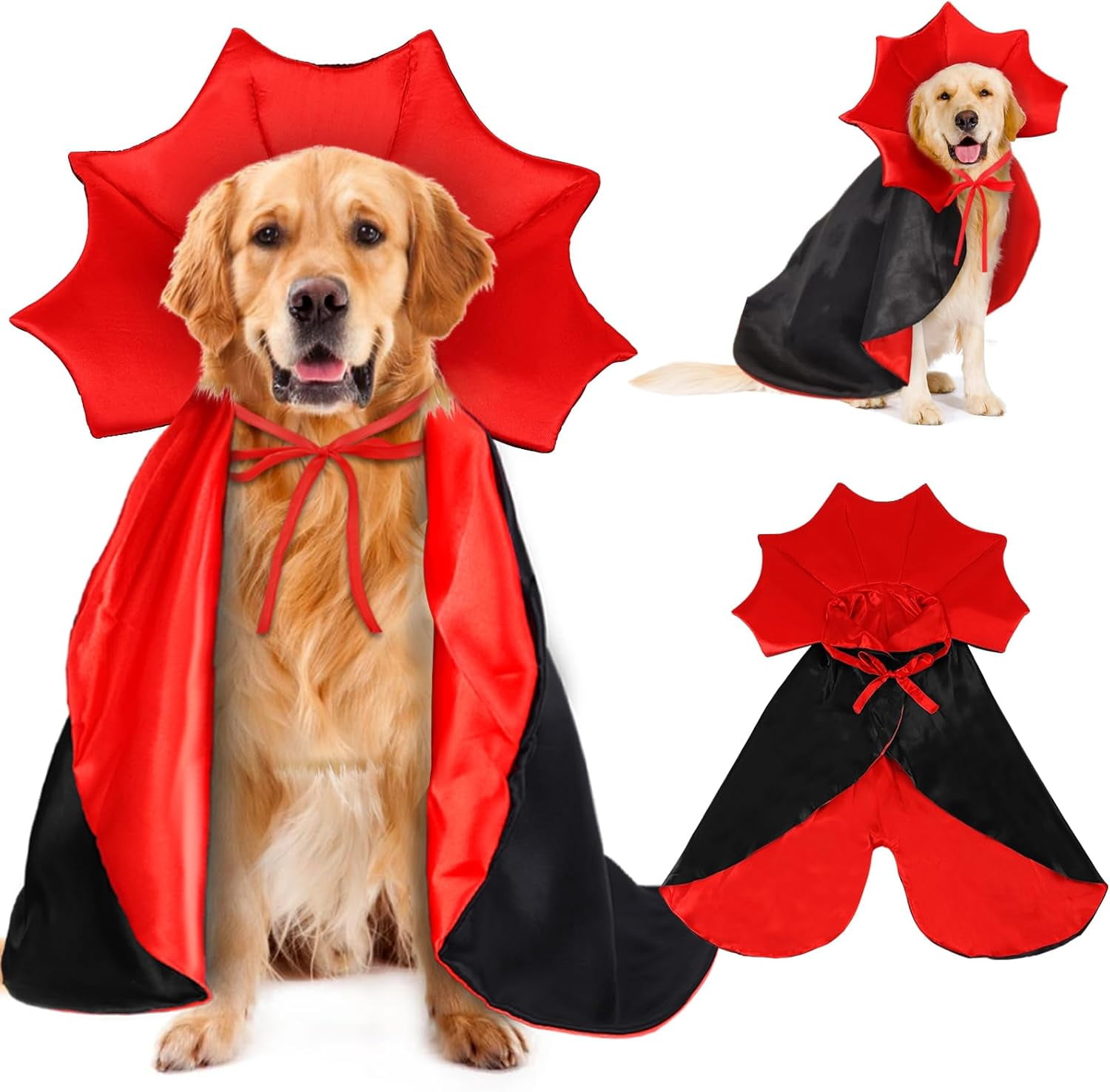 Halloween Large Dog Vampire Cloak Devil Cape Cosplay Apparel Party ...