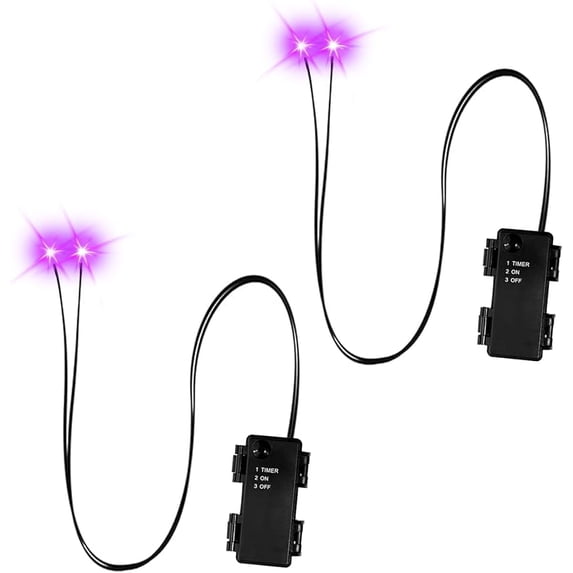Halloween Led Glowing Eyes with Timer,2 Pcs Light Up Skeleton Eyes ...