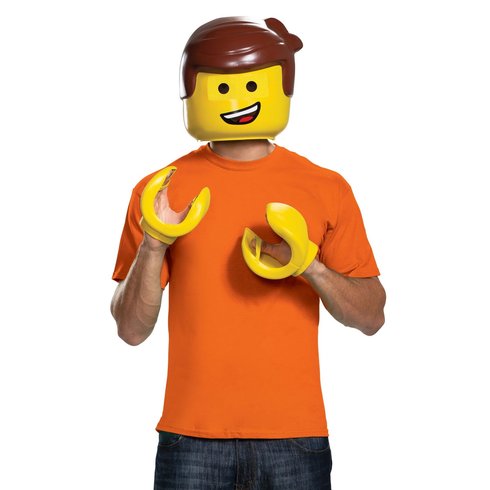 Walmart Halloween Lego: Emmet Adult Costume Kit with 2 Piece Mask and ...