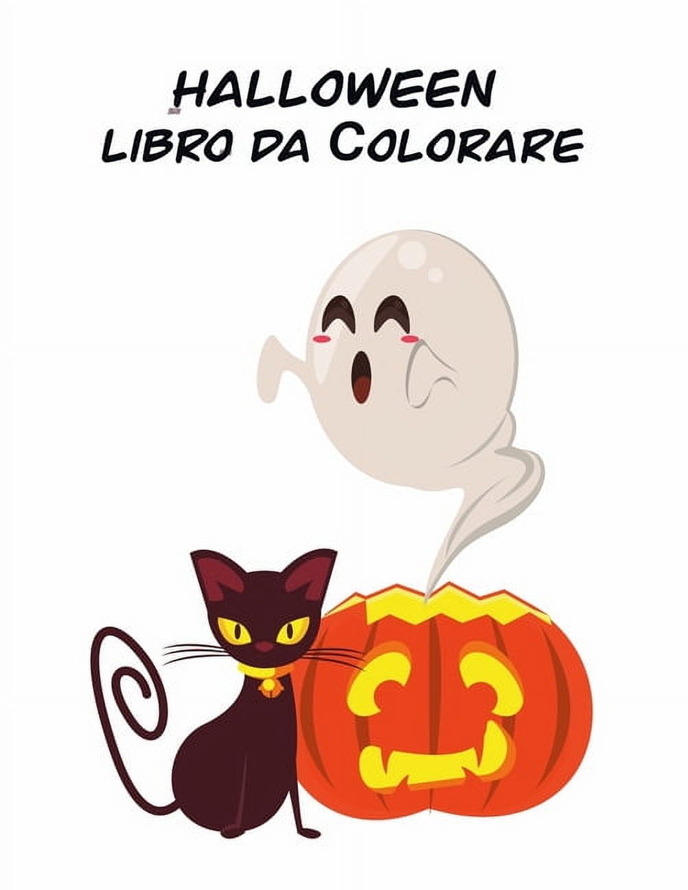 Halloween Libro da Сolorare: Carino Pagine Spooky spaventosi cose da ...