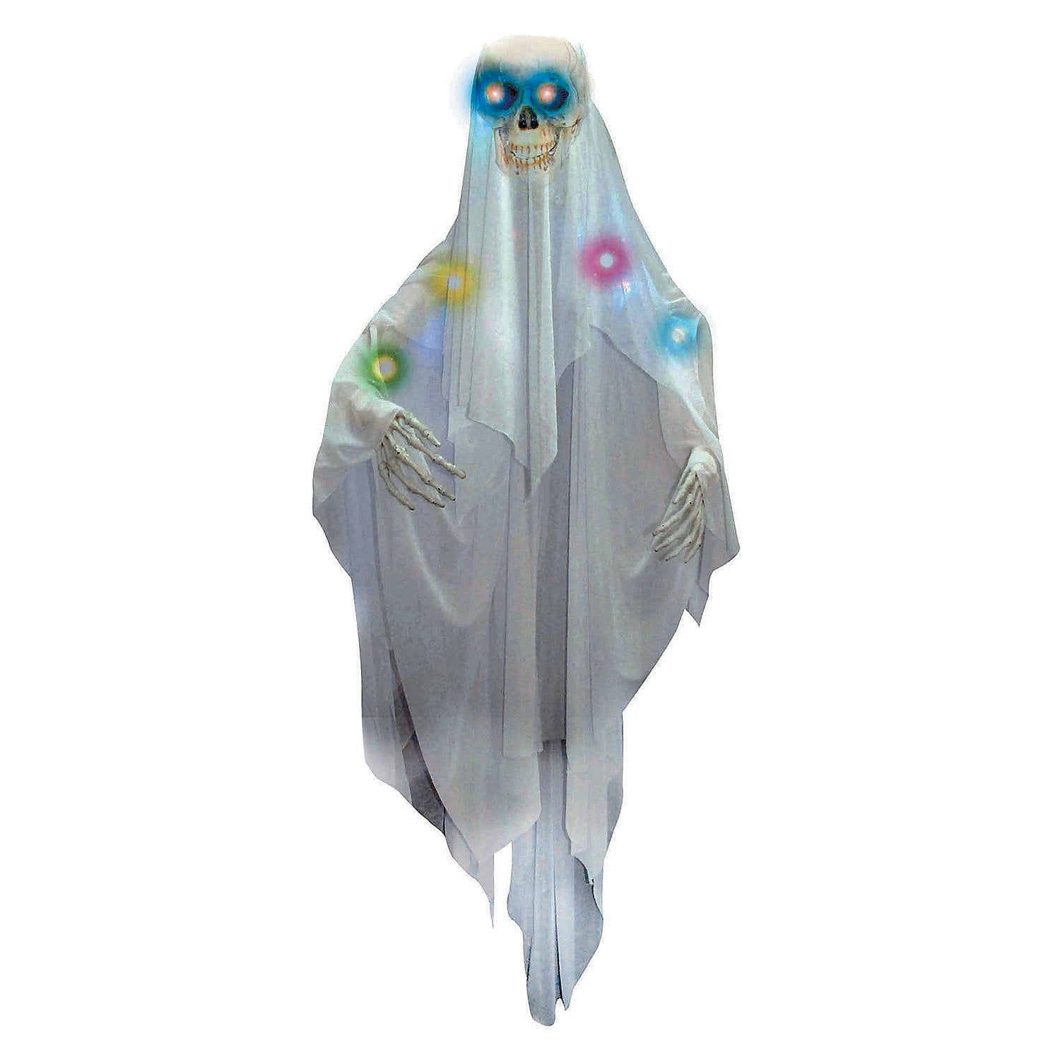 Sunstar 5 ft. Color-Changing Skeleton Ghost Decoration - Walmart.com