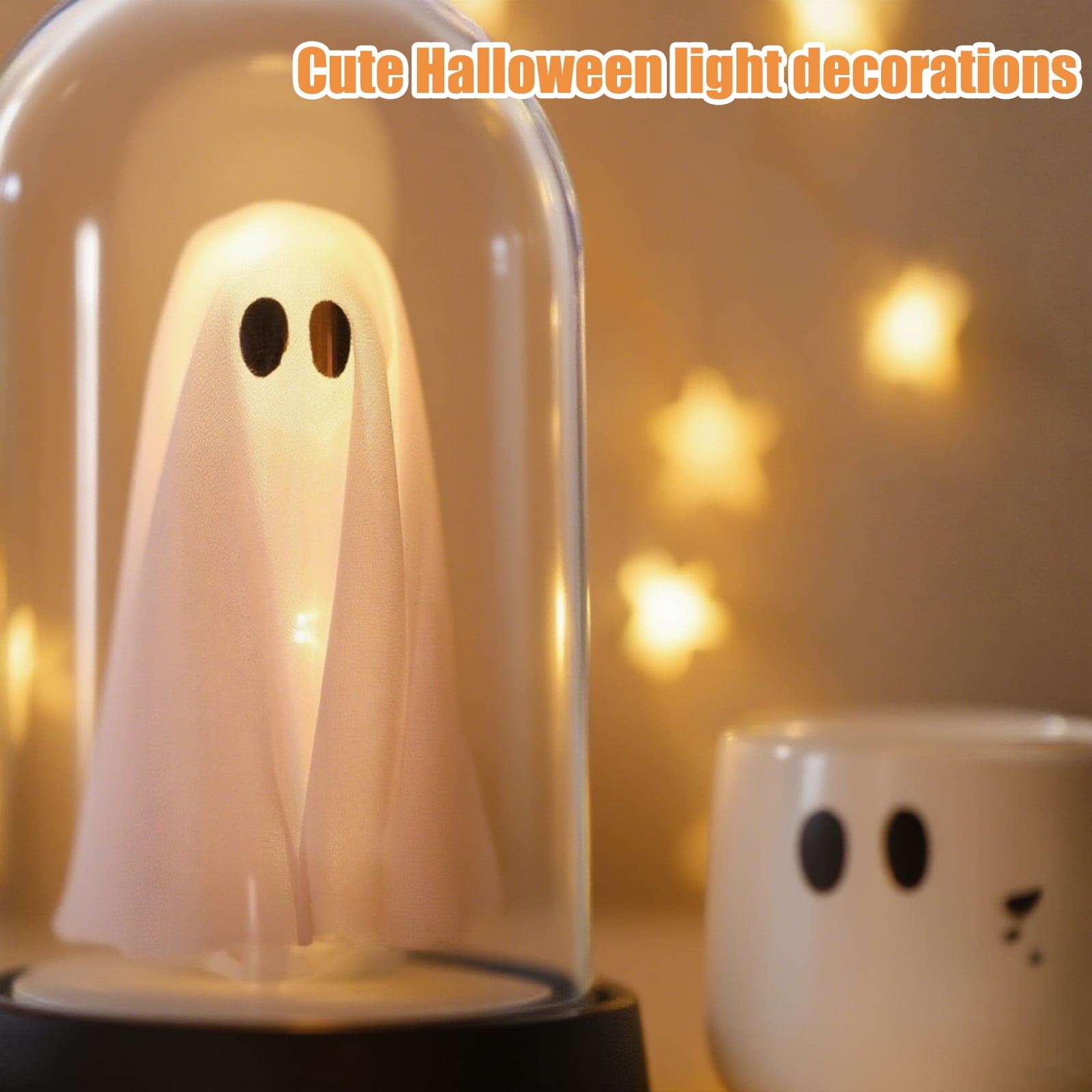 Halloween Light-Up Ghost Night Decorations, Spooky Led Light ...