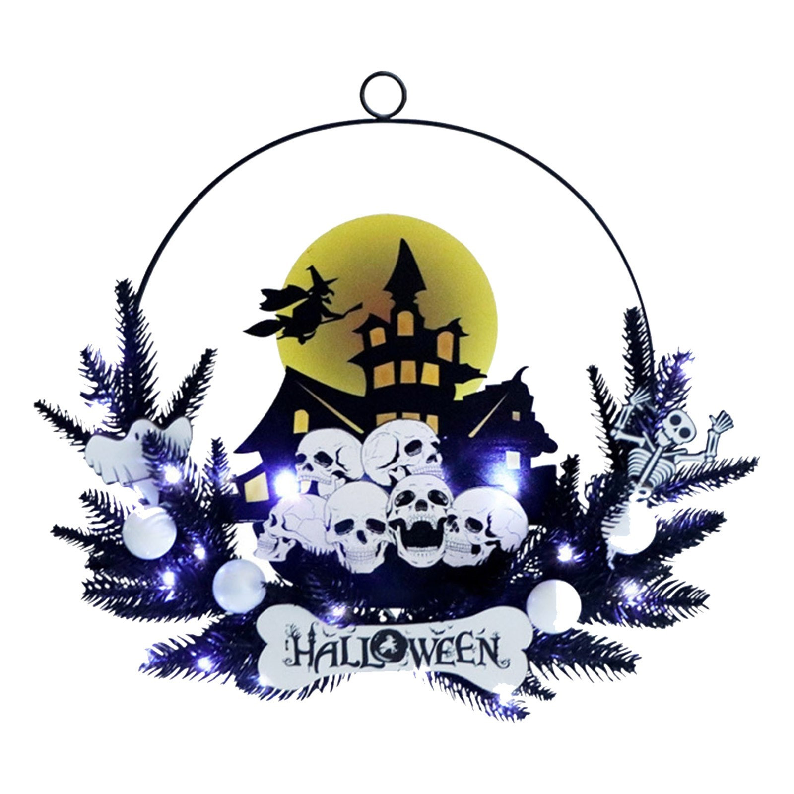 Lighted Hanging Sign Door Decoration for Home, Welcome Wooden Sign ...