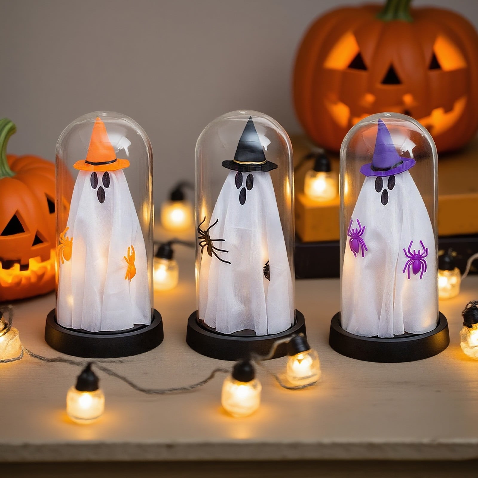 Halloween Lights Decorations Pumpkin Ghost Halloween Ghost Decoration ...
