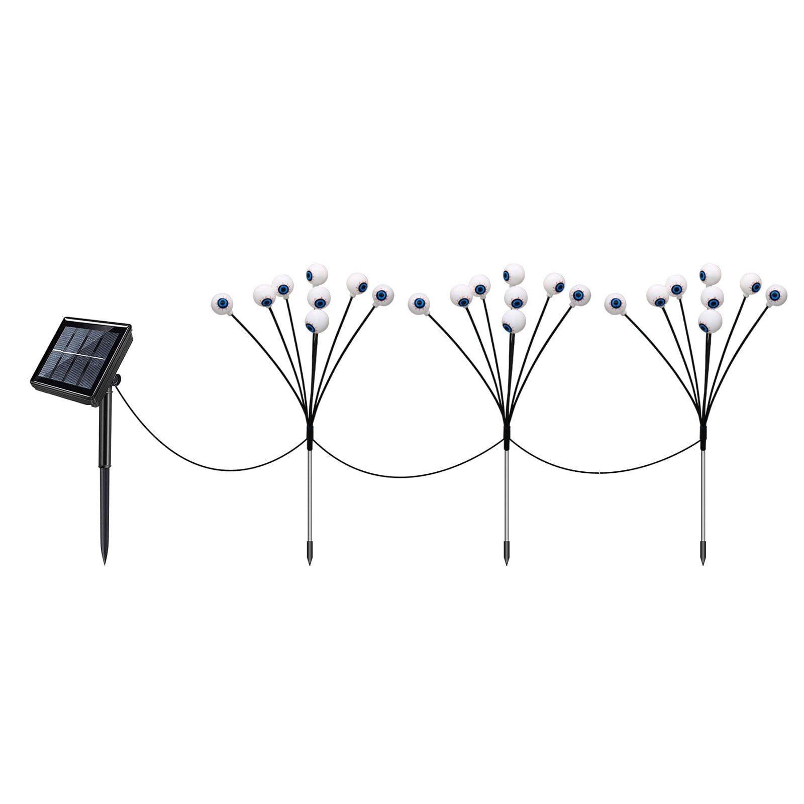 Halloween Lights Solar Outdoor Horror Eye Shaking Lights 4-Pack ...