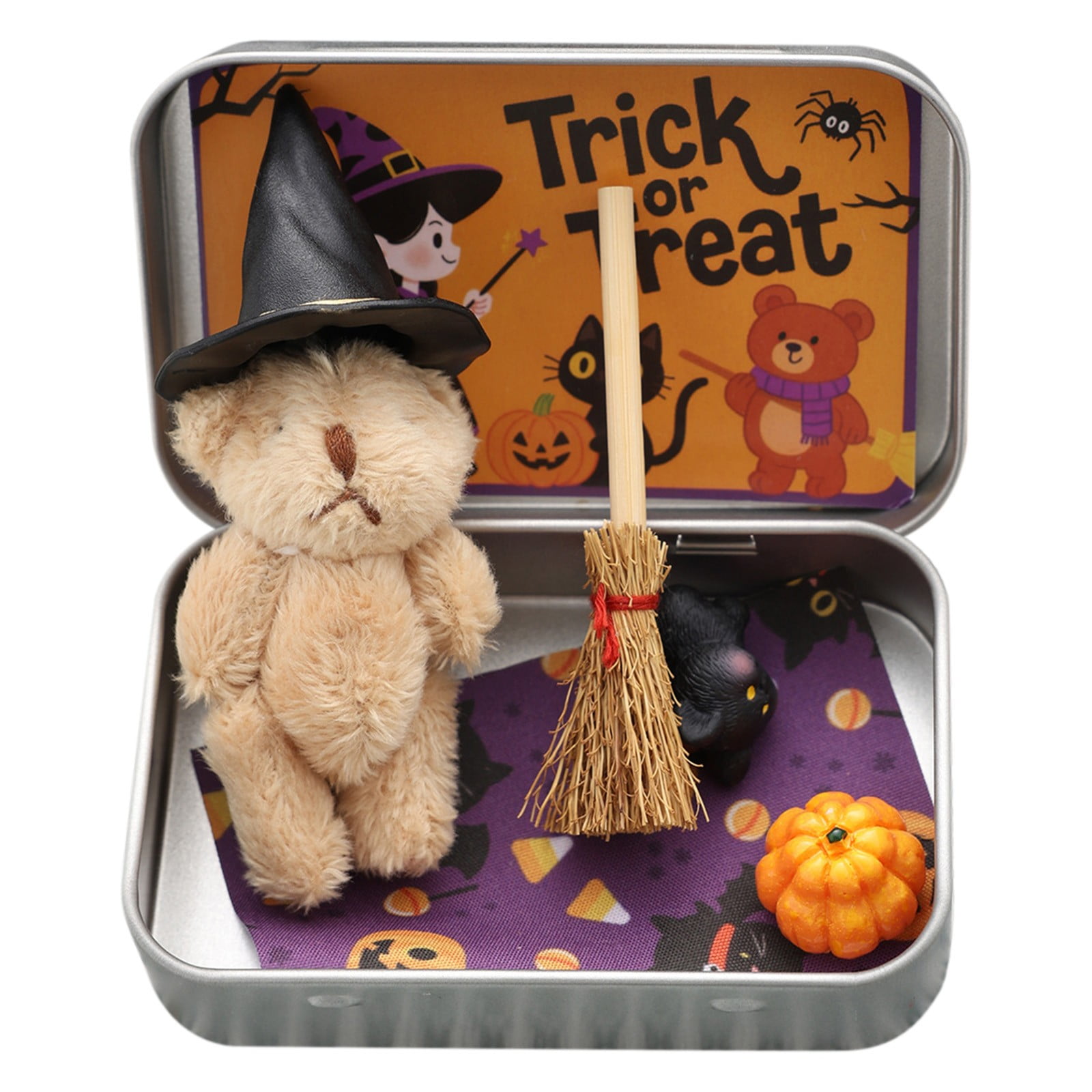 Halloween Little Bear In A Box for Trick Or Treat,Handmade Plush Pocket ...