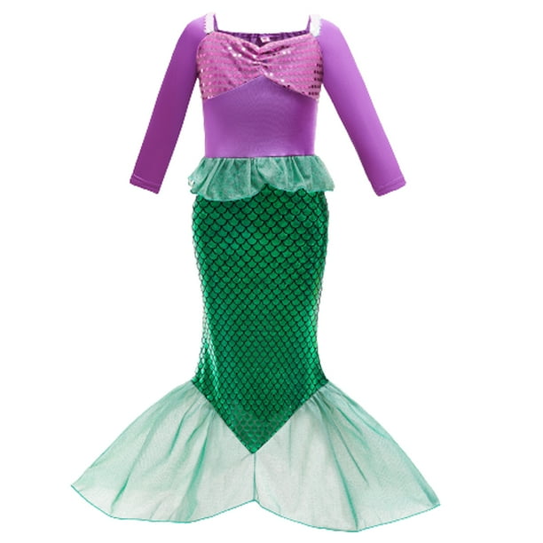 Halloween Little Girl Mermaid Princess Costume Party Dress Little girl ... Halloween Little Girl Mermaid Princess Costume Party Dress Little girl ...