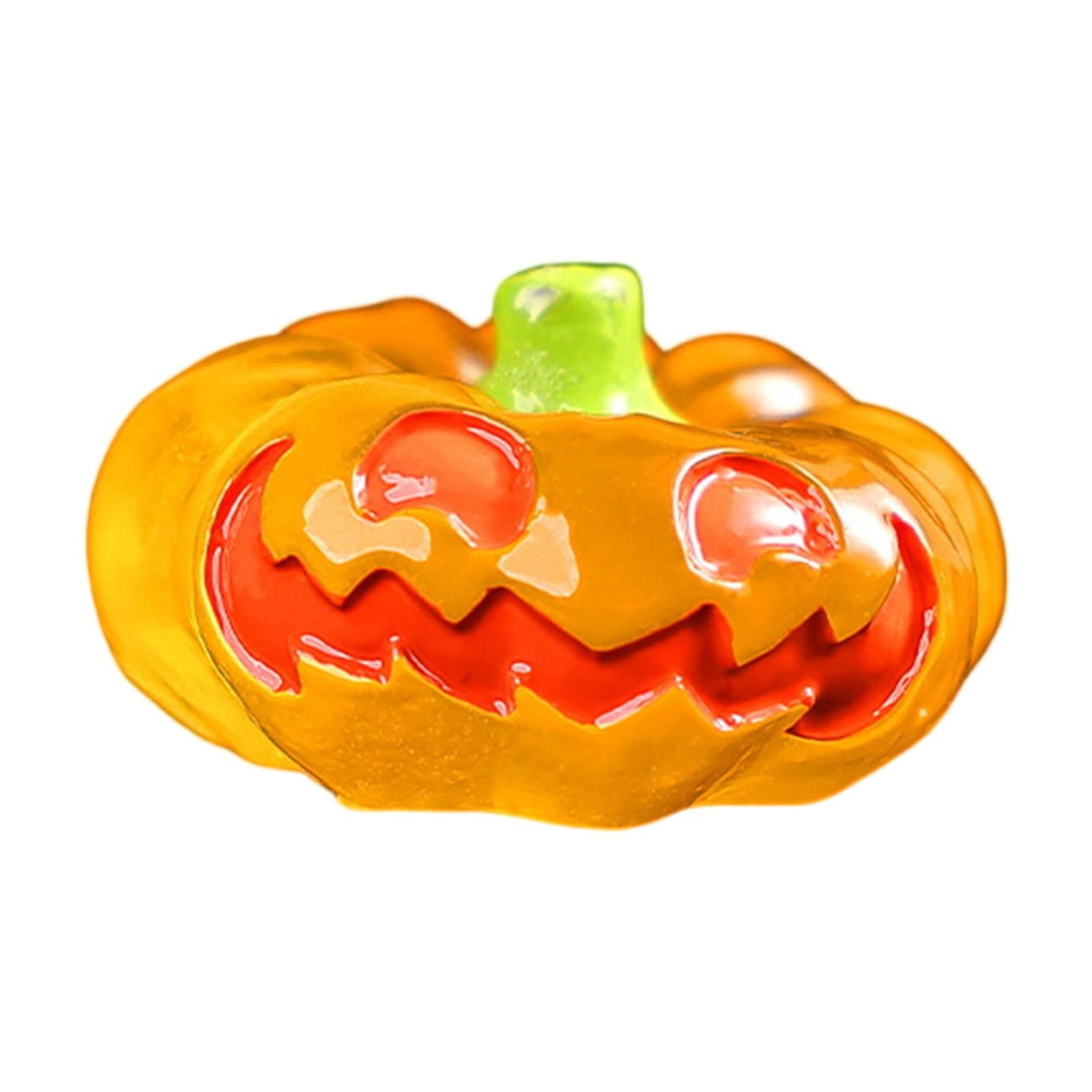 Halloween Luminous Pumpkin-Shaped Miniature Statue Ornaments With ...