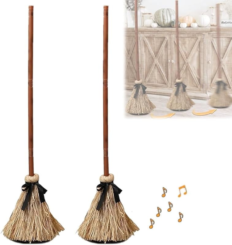 Halloween Magic Broom, Floating Witch's Broom –Haunted Dancing Brooms ...