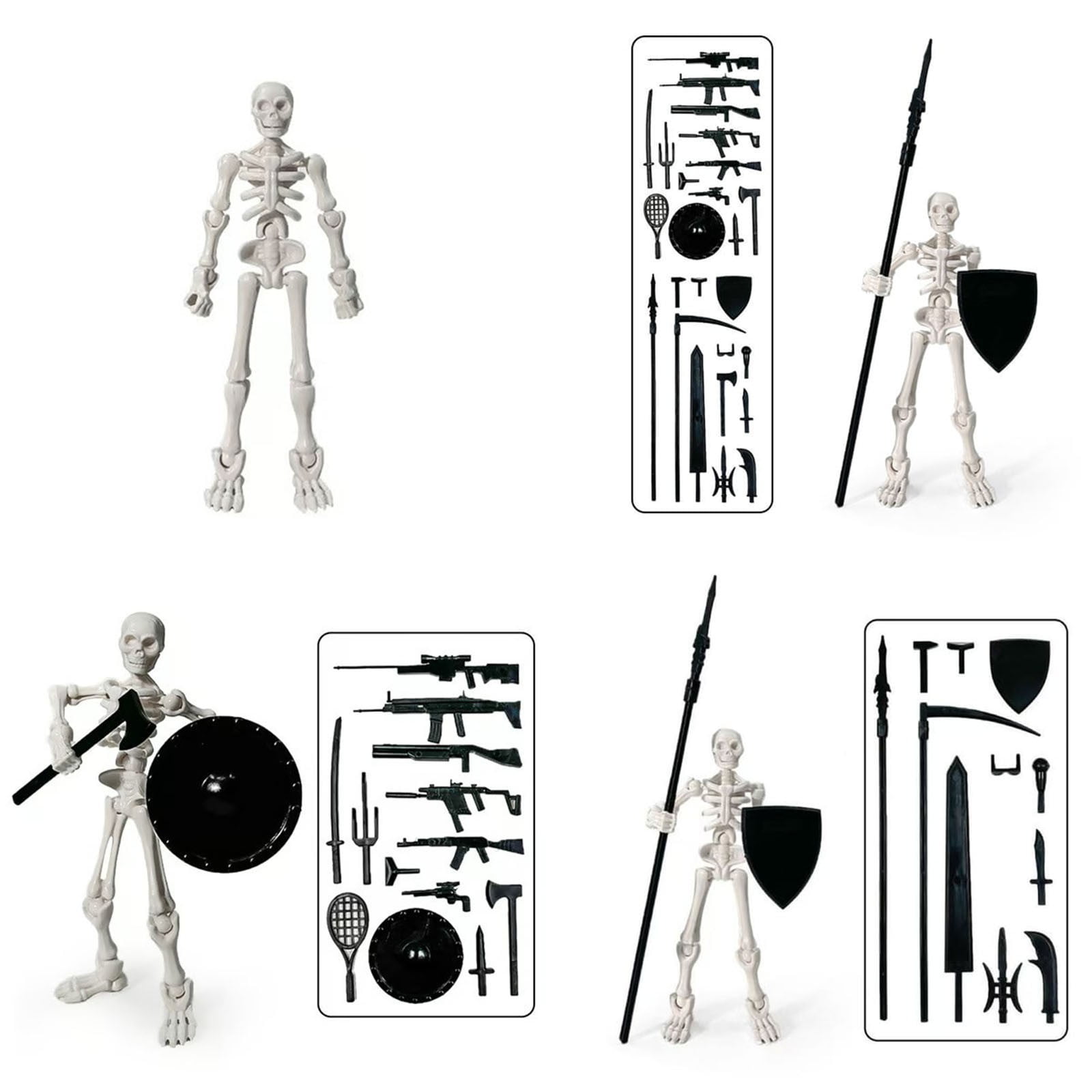 Halloween Magnetic Skull Joint Ornament - Mummy13 Multi-Joint Skull ...