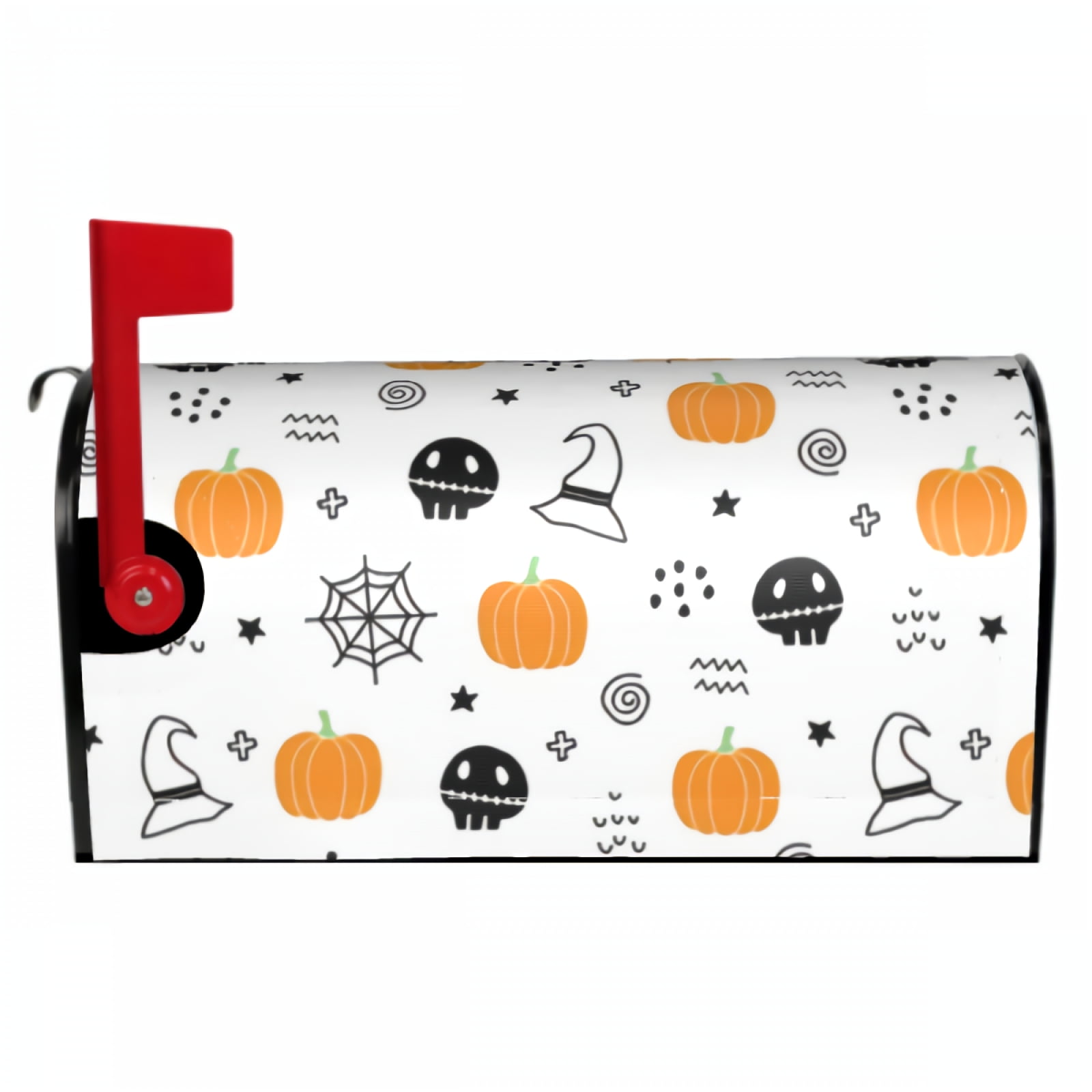 Halloween Mailbox Covers Cartoon Ghosts Witch Hats Spiders Decorative ...