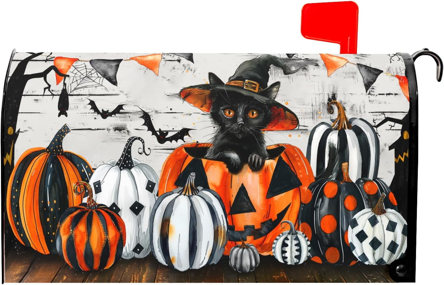 Halloween Mailbox Covers Magnetic Fall Pumpkin Mailbox Covers Magnetic ...