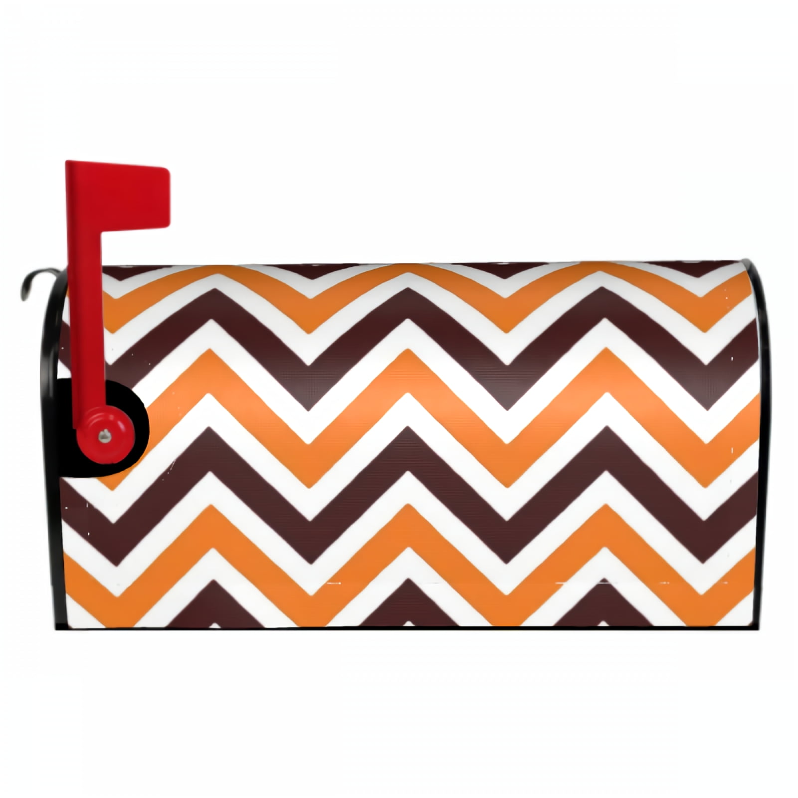 Halloween Mailbox Covers Retro Orange Black Lines Decorative Mailboxes ...