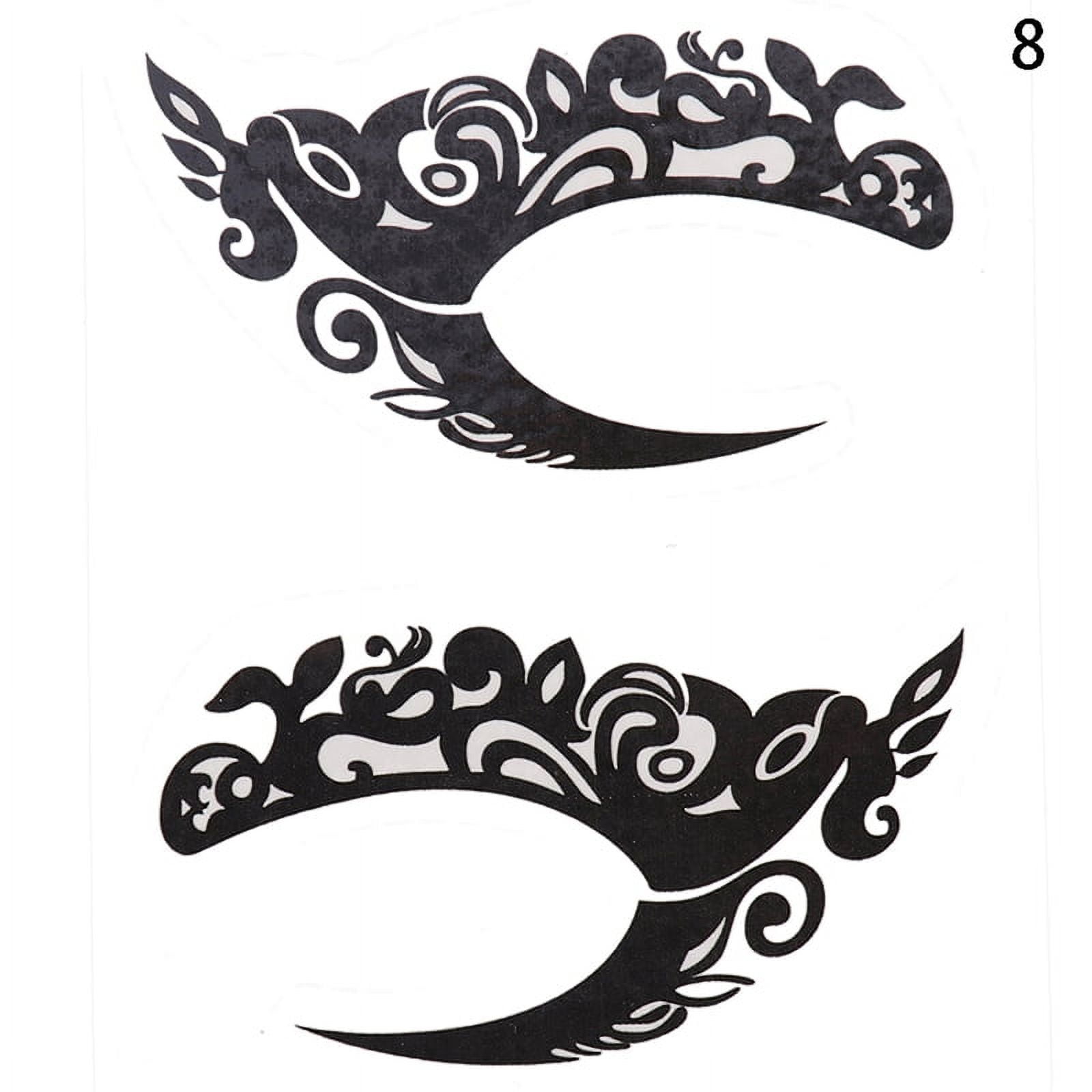 Halloween Makeup Eye Temporary Tattoo Facial Face Transfer Sticker ...