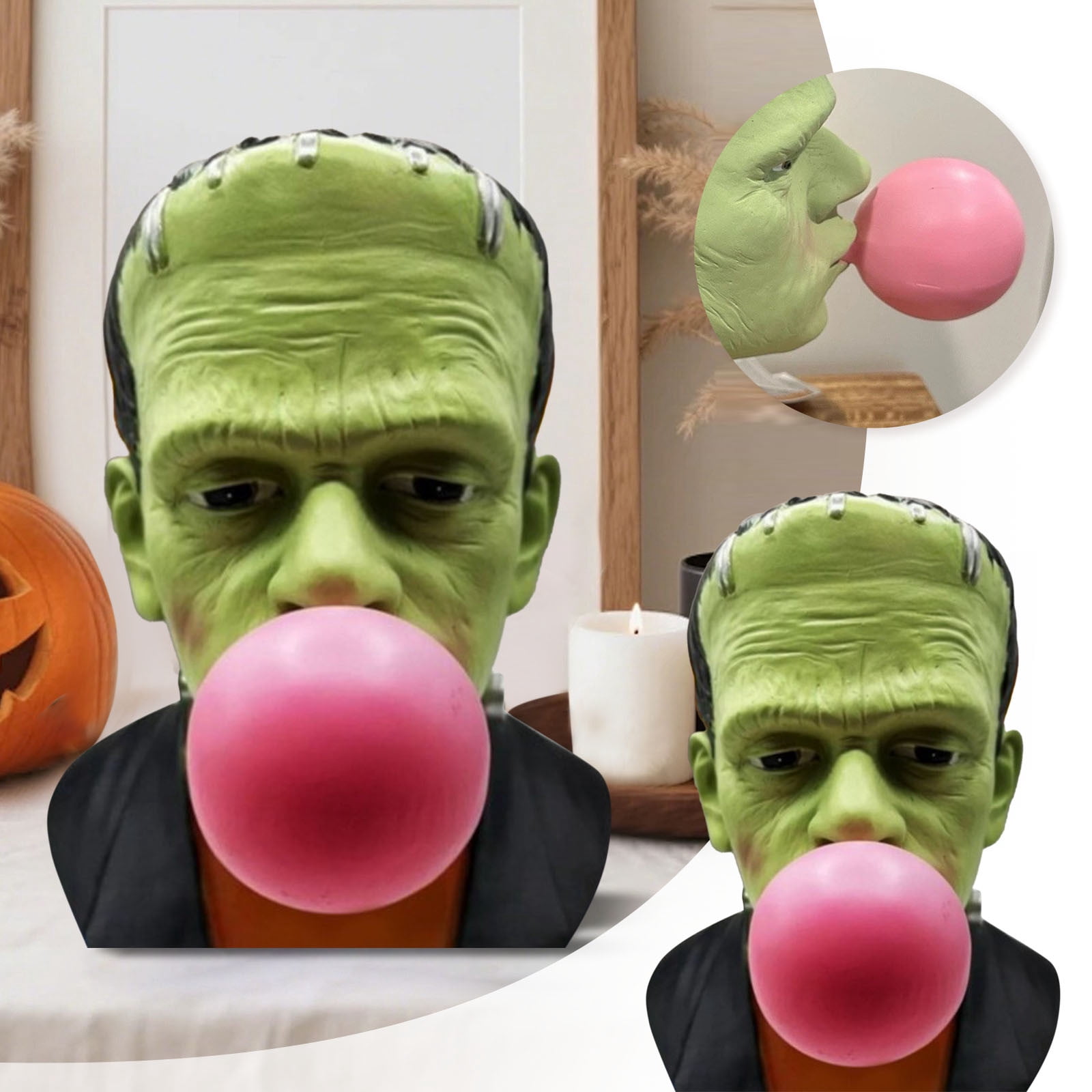 Halloween Martha Stewart Frankenstein Blowing Bubble Gum Statue ...