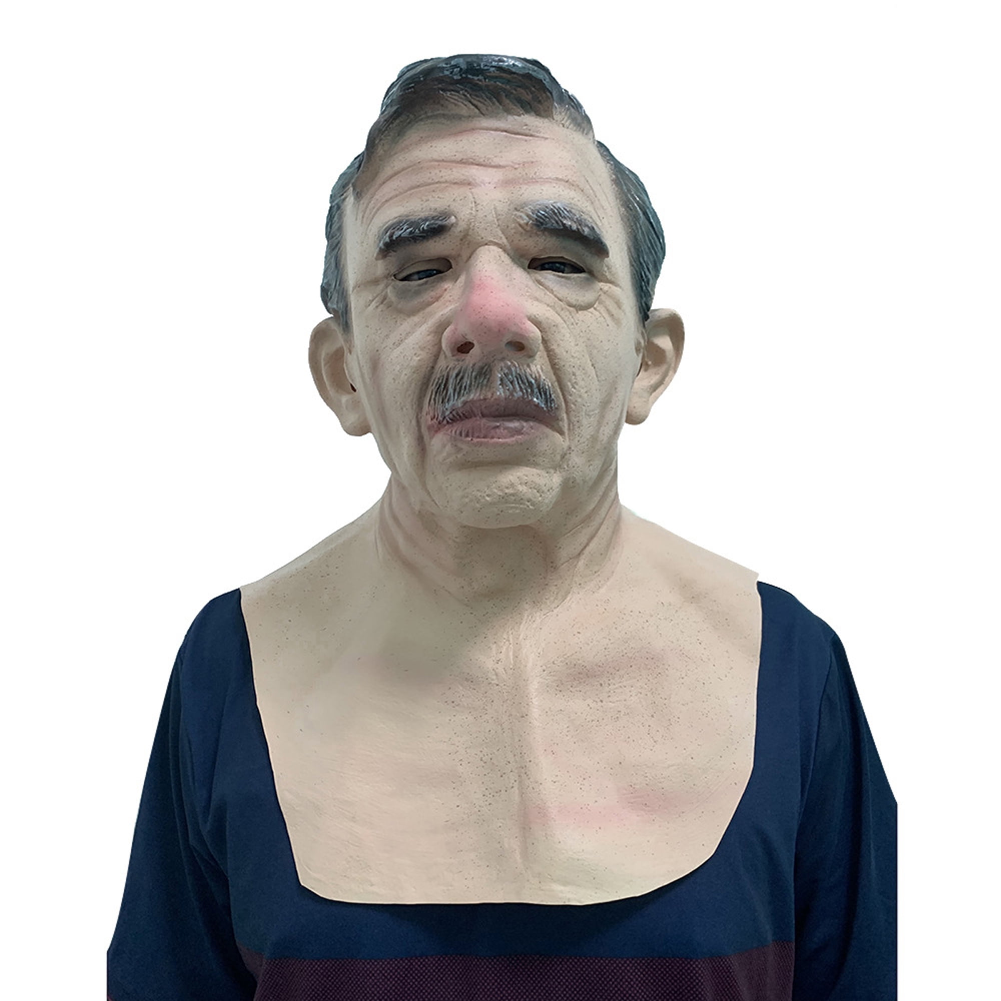 Halloween Mask Realistic Old Man Mask Creepy Human Latex Mask, Scary ...