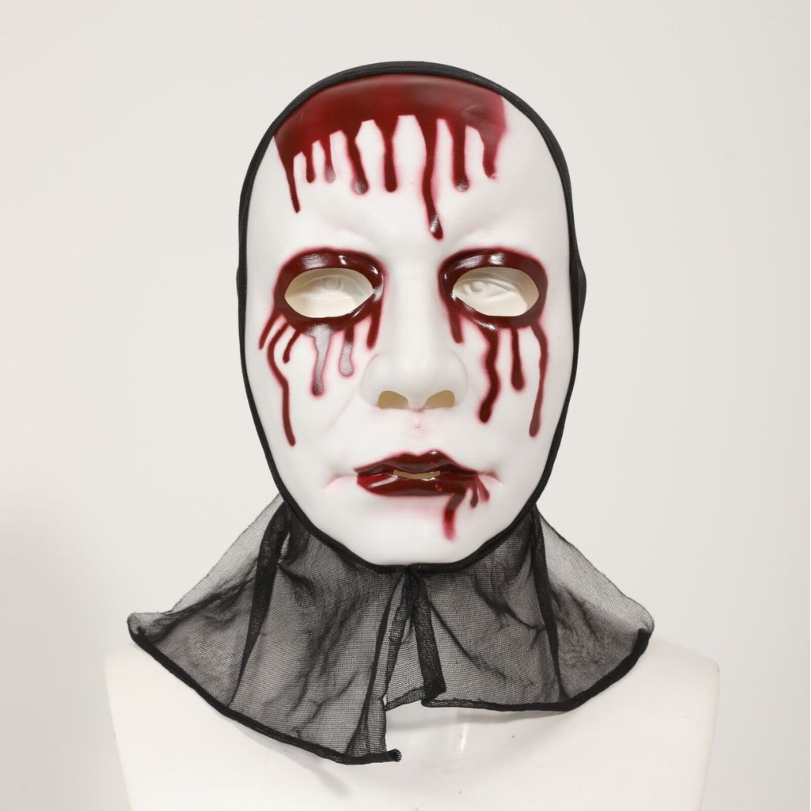 Halloween Masks for Adults, Joey Jordison Mask – Creepy Blood Drip Full ...
