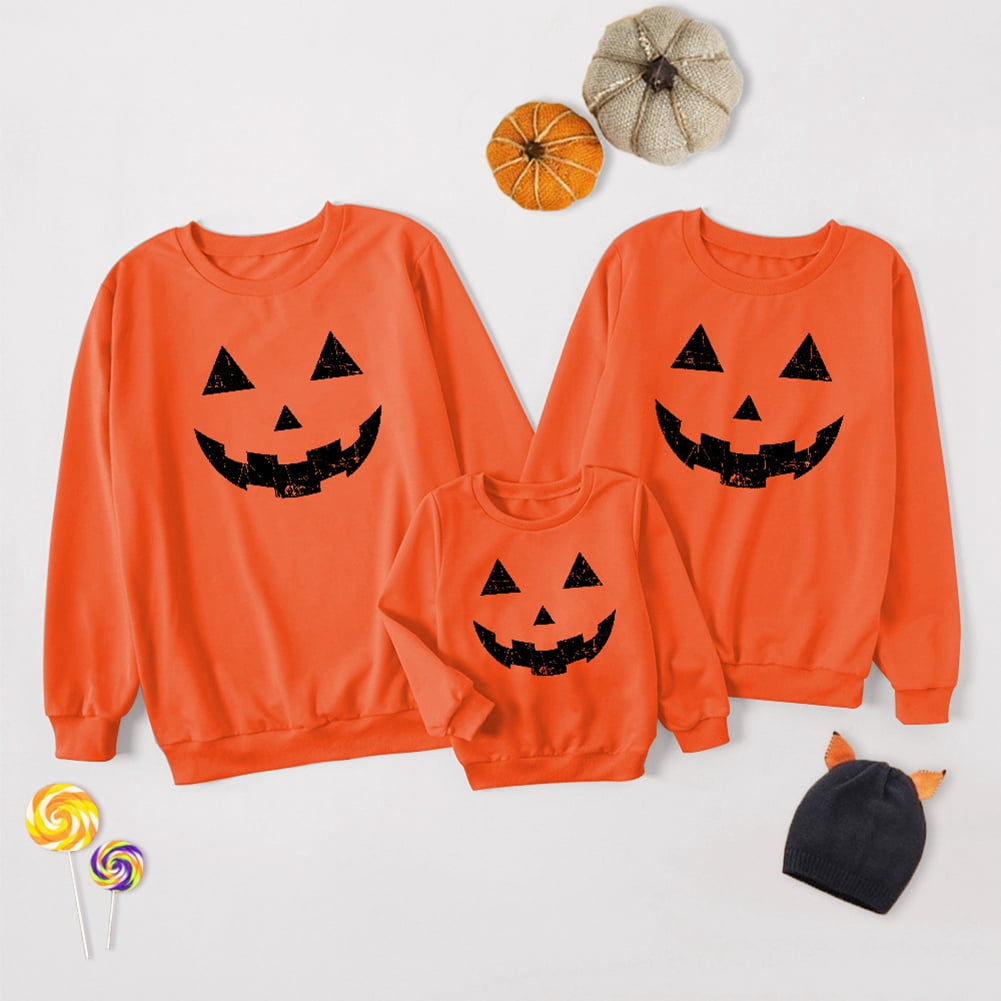 Halloween Matching Family Outfits, SILVERCELL Fall Winter Pumpkin Face ...